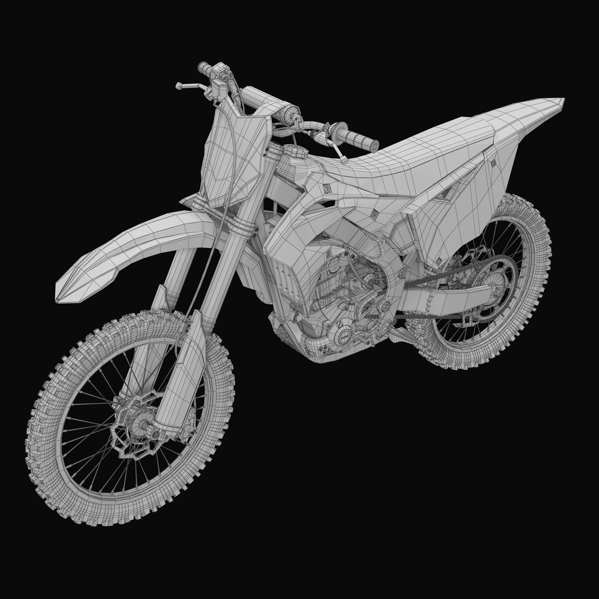KAWASAKI KX250F 3D model | CGTrader