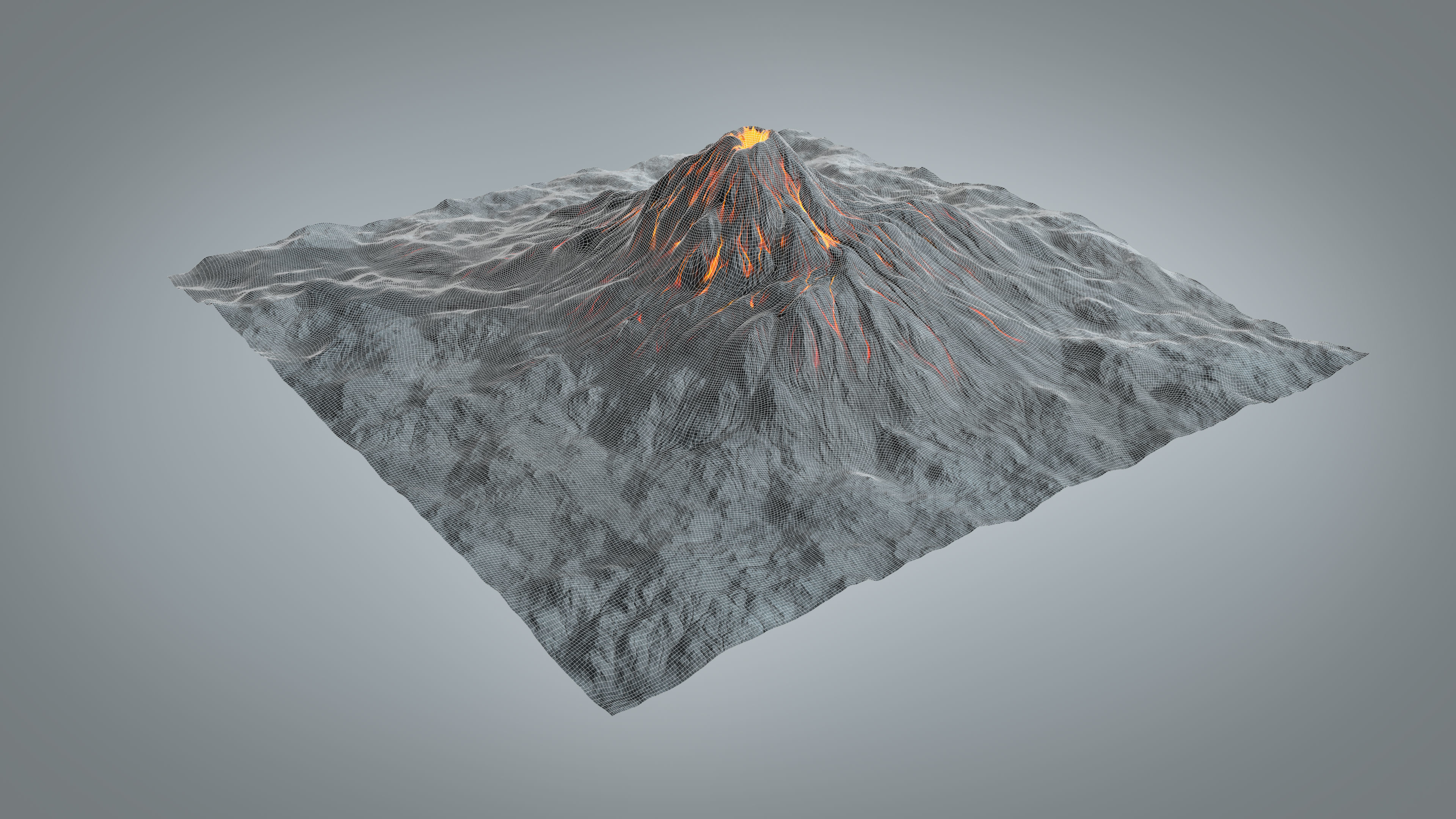 Volcano 3D model | CGTrader