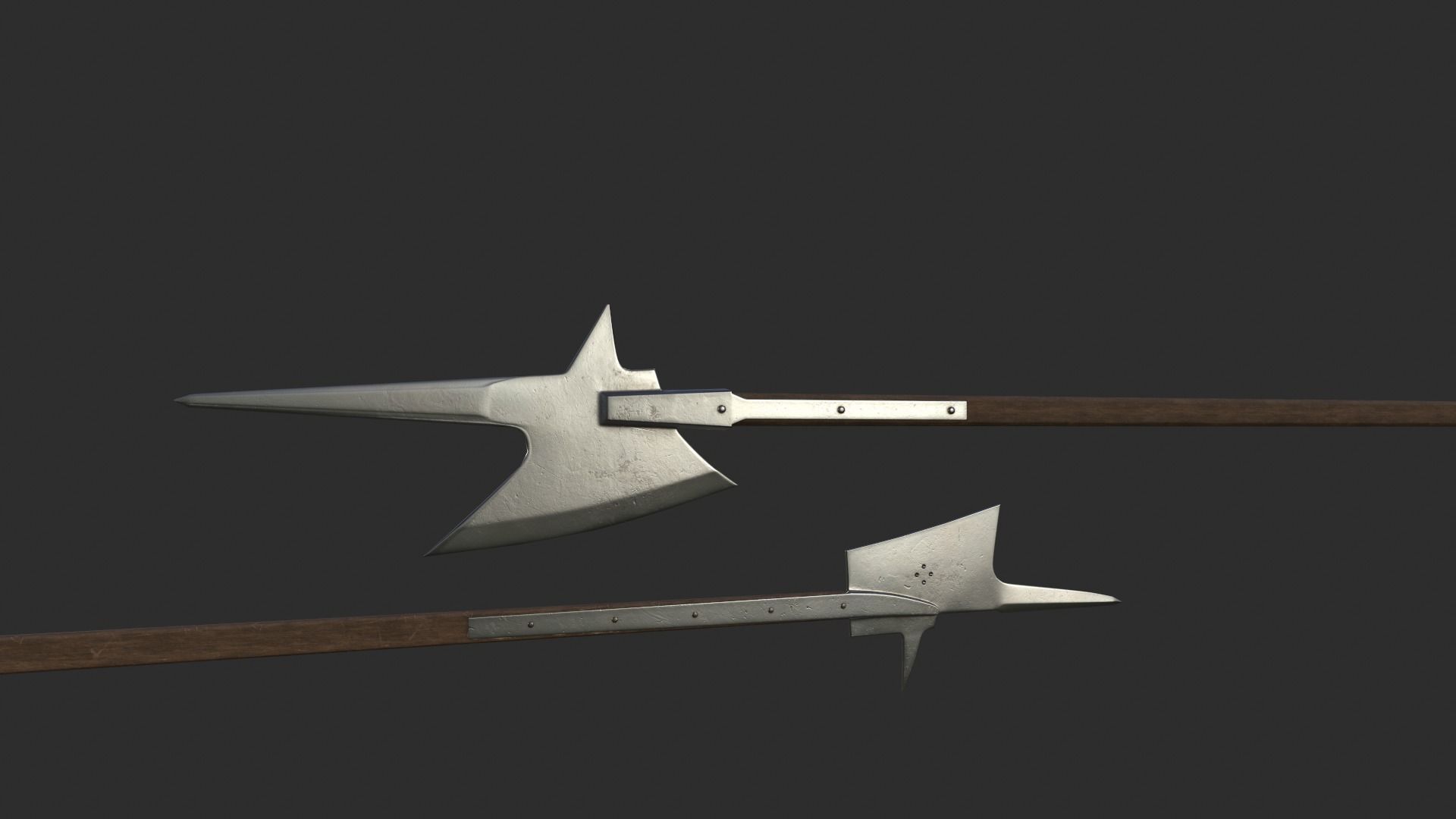 3D model Halberds of two types VR / AR / low-poly | CGTrader