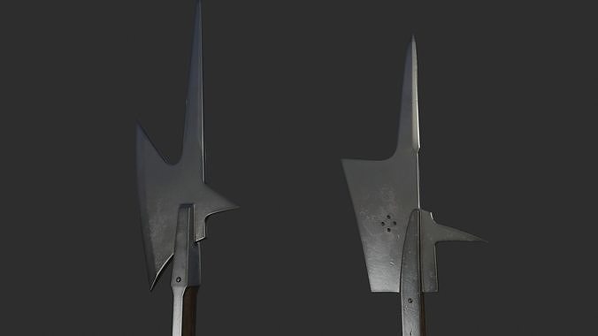 3D model Halberds of two types VR / AR / low-poly | CGTrader