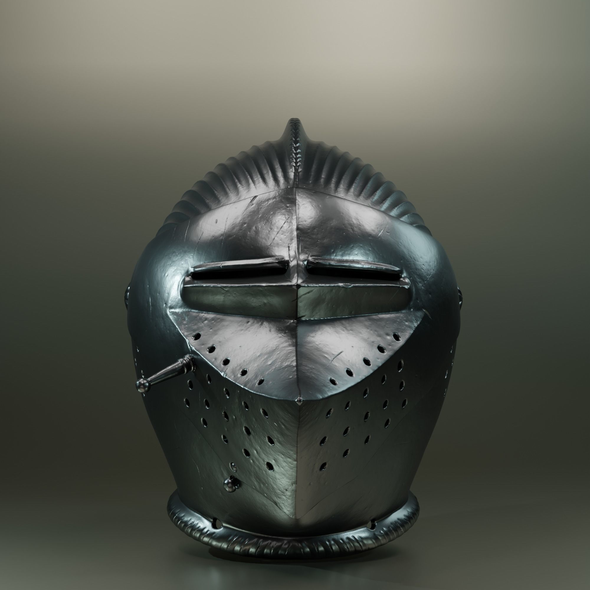Medieval Helmet V 3D model 3D printable | CGTrader