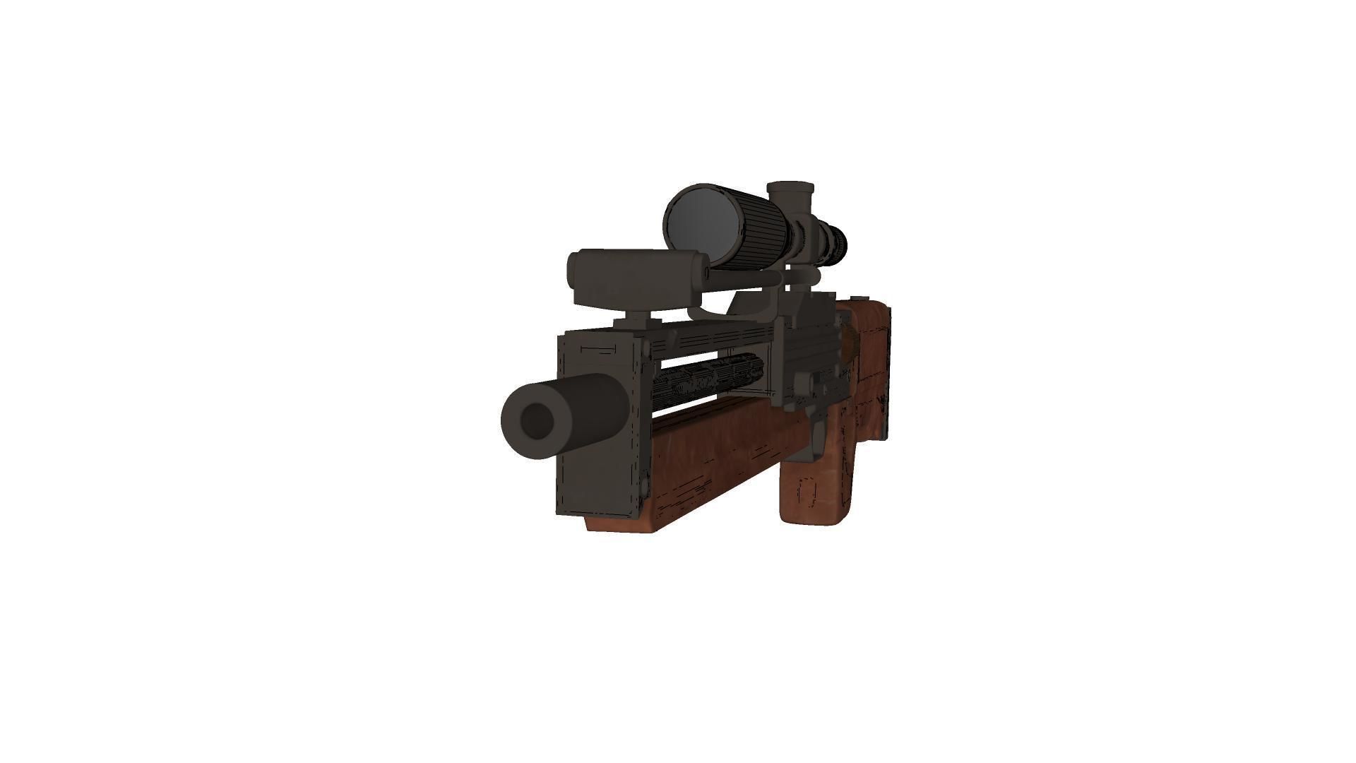 Walther WA2000 3D model | CGTrader