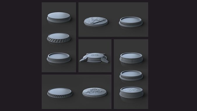 3D Printing Bases V2 3D model 3D printable | CGTrader