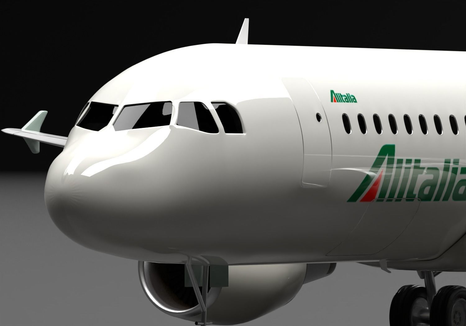 Airbus A320 Alitalia Livery 3D model 3D model | CGTrader