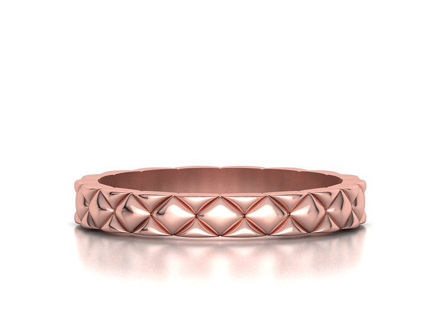 Wedding Band Geometrical Ring Own Design Stackable Band 3D model 3D ...