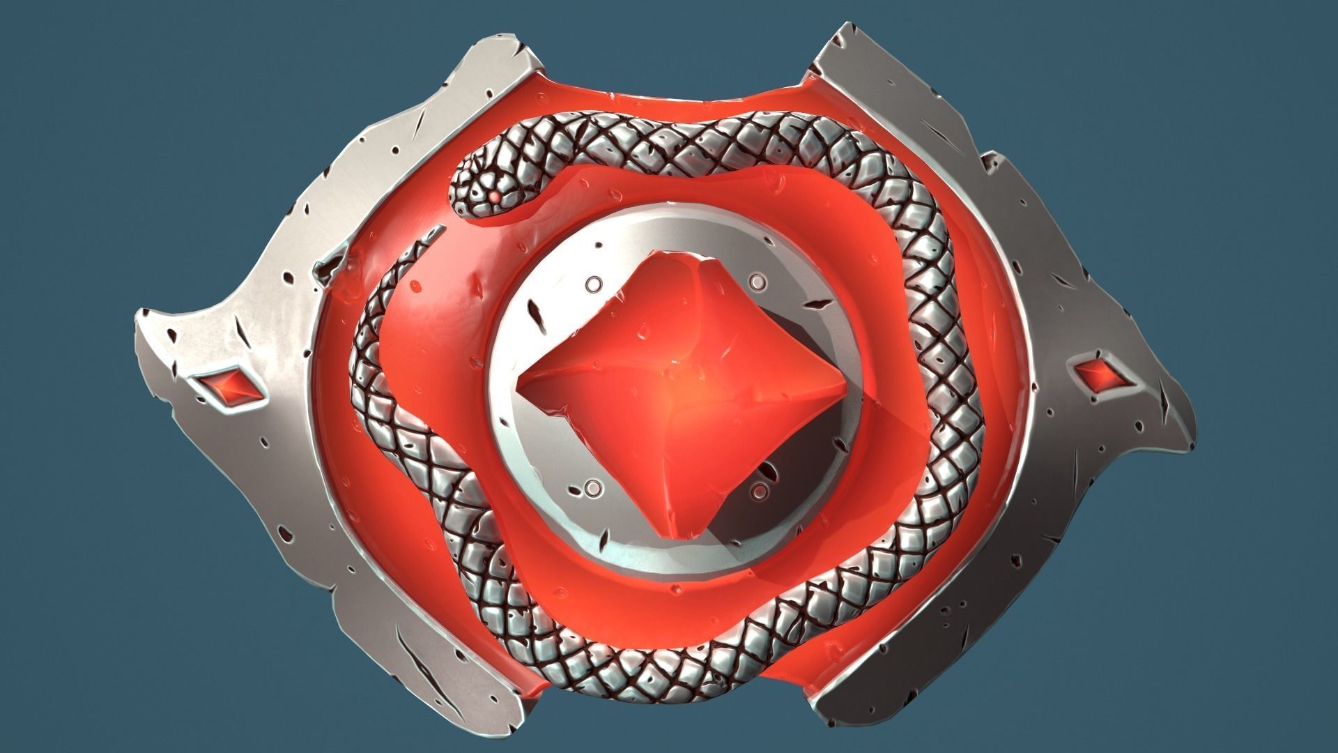 3D model Snake shield VR / AR / low-poly | CGTrader