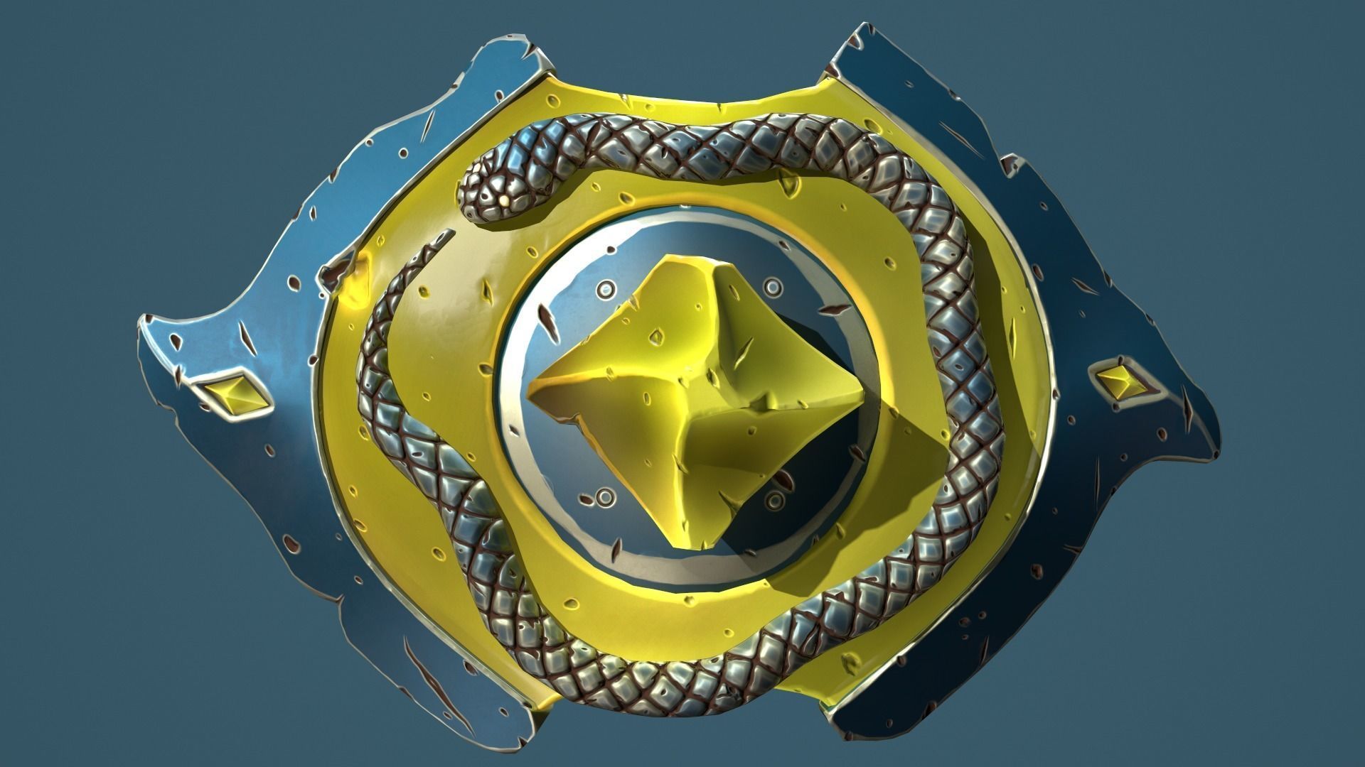 3D model Snake shield VR / AR / low-poly | CGTrader
