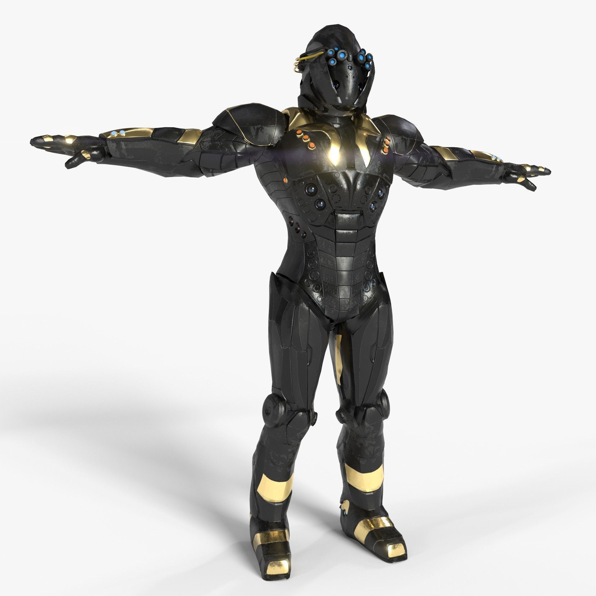 3D model Sci- fi Robot Character Model VR / AR / low-poly | CGTrader