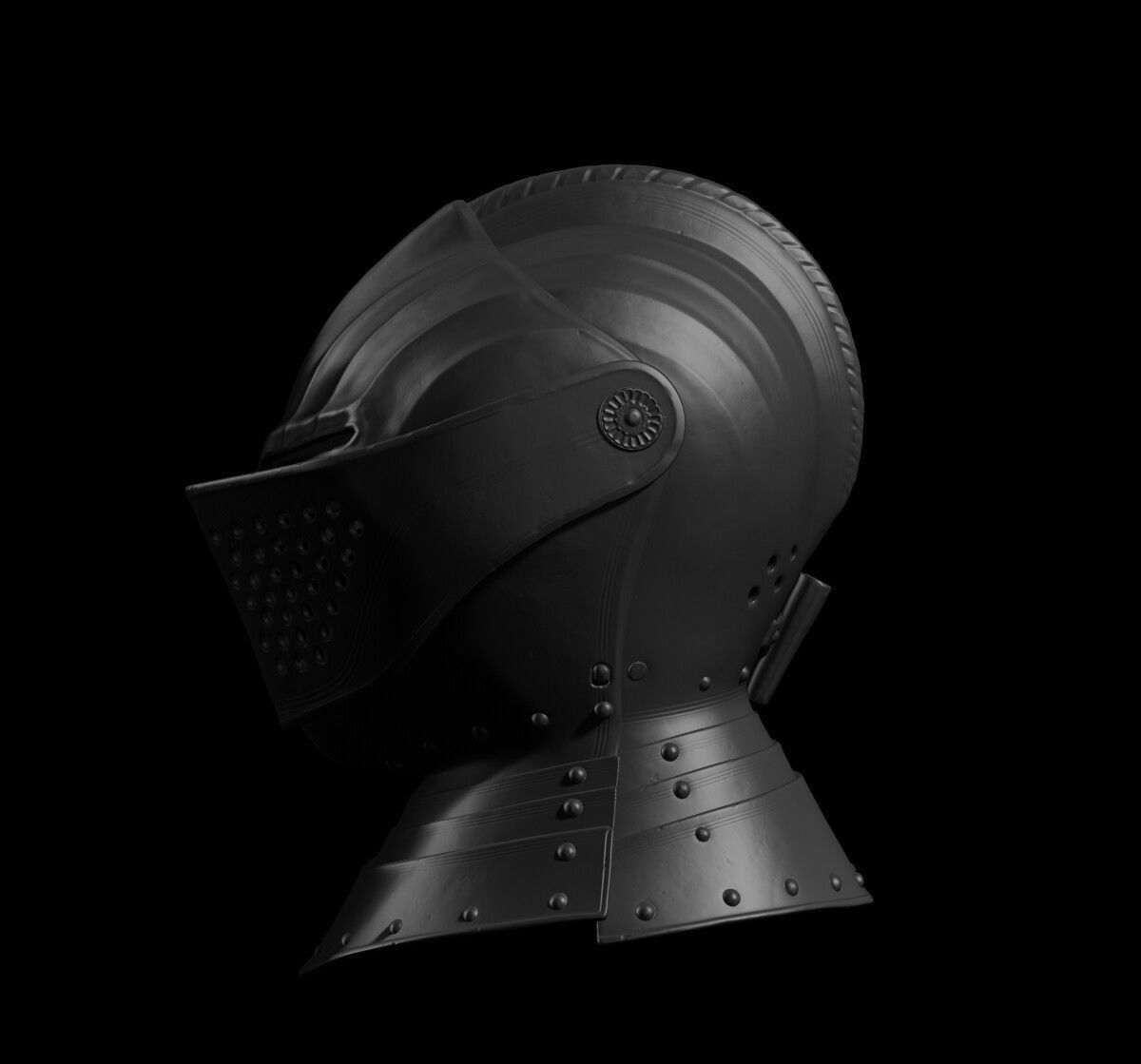 Medieval Helmet IV 3D model 3D printable | CGTrader