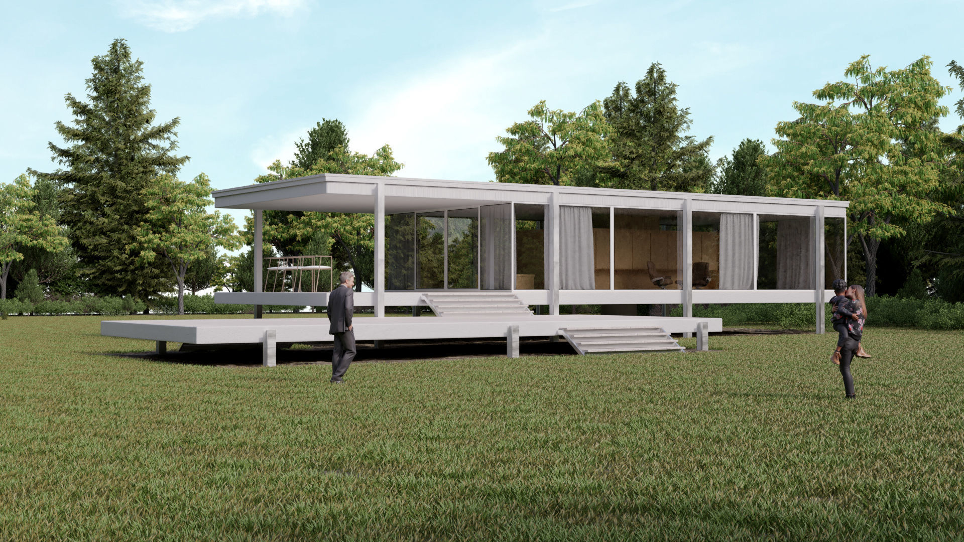Farnsworth House 3D model | CGTrader