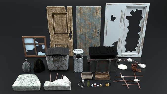 3D model Trash VR / AR / low-poly | CGTrader