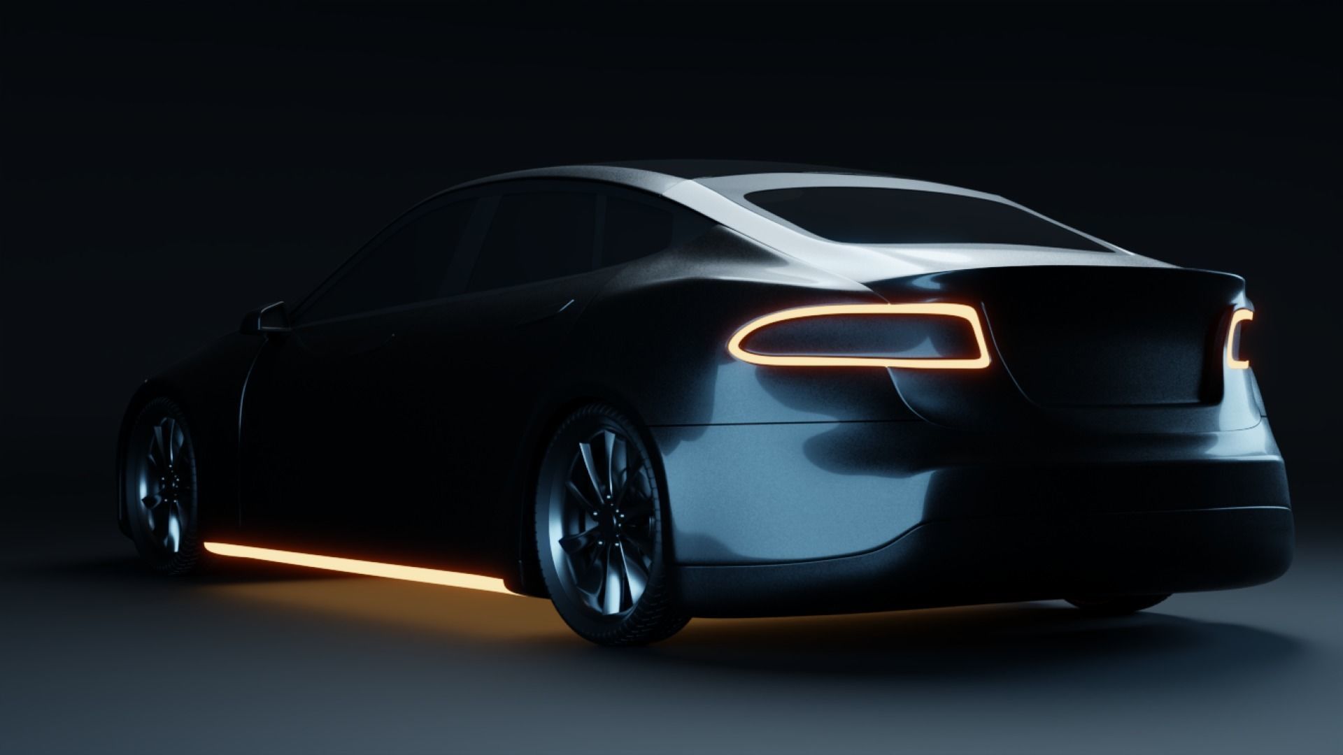 Tesla Car 3D Model 3D model rigged | CGTrader