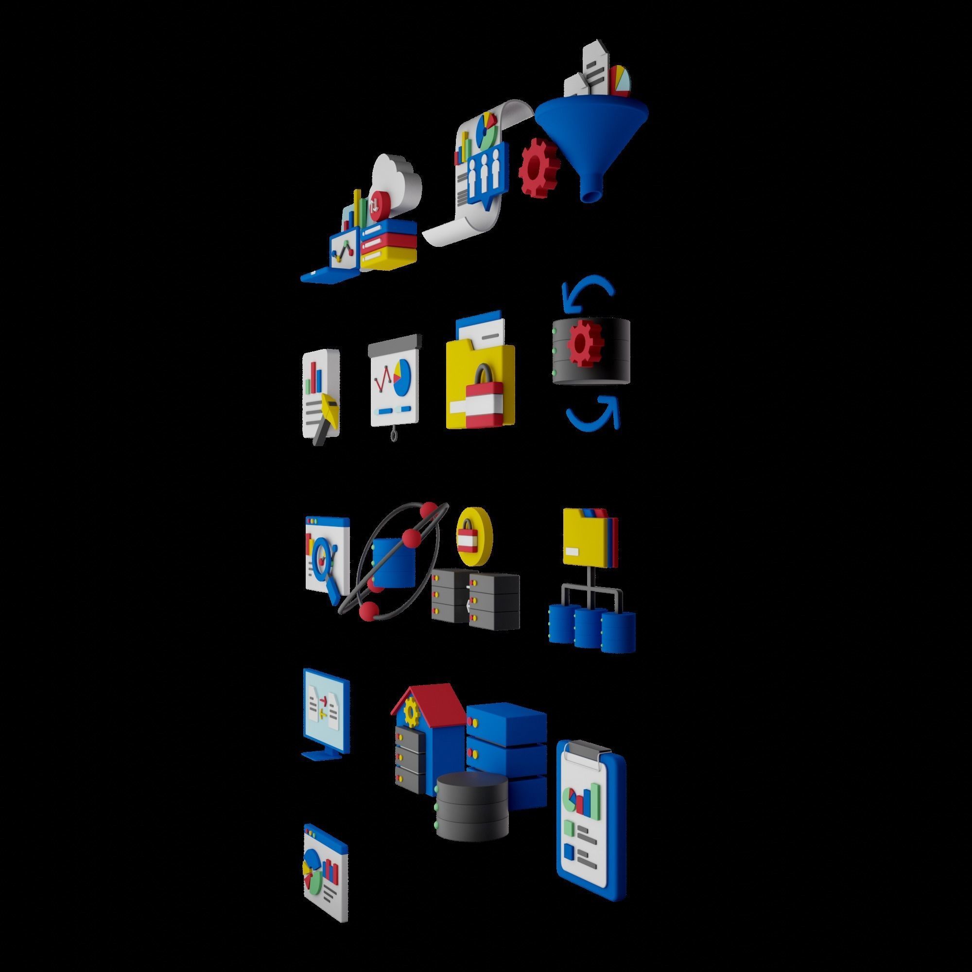 Symbol icons 3D model | CGTrader