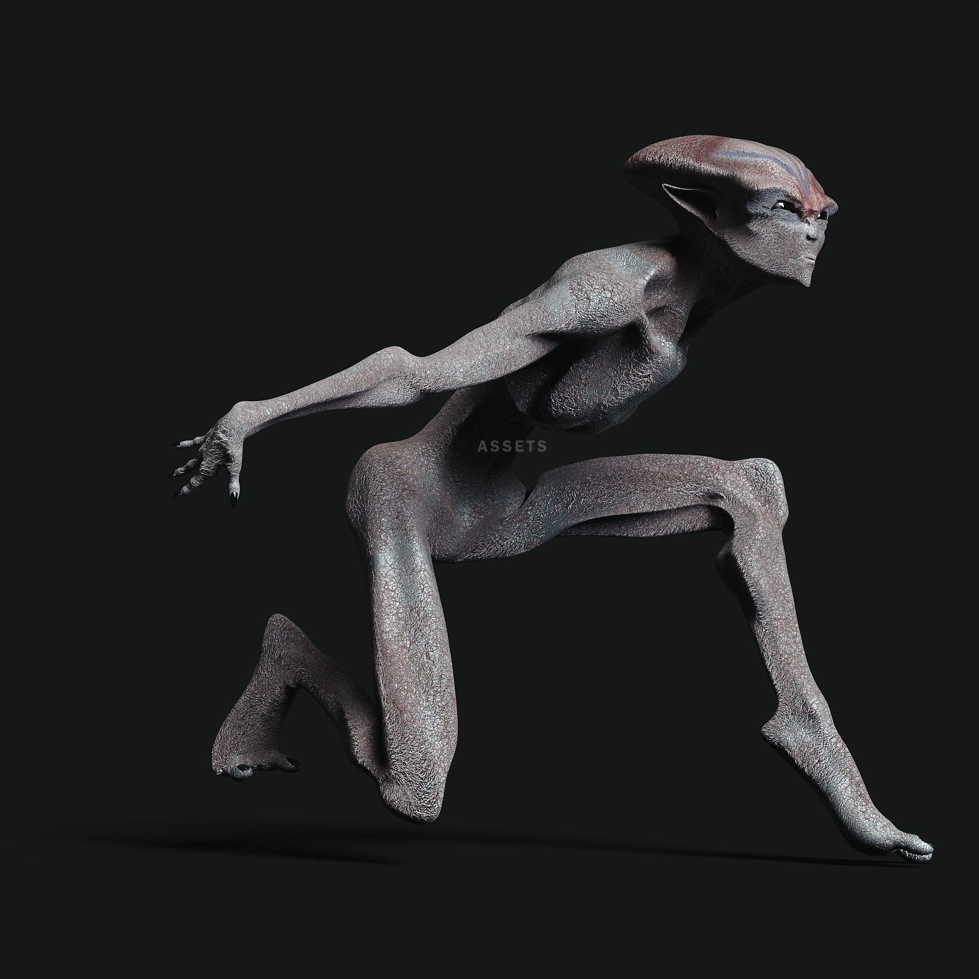 Sci fi Realistic Alien Creature Model - Thral 3D model | CGTrader