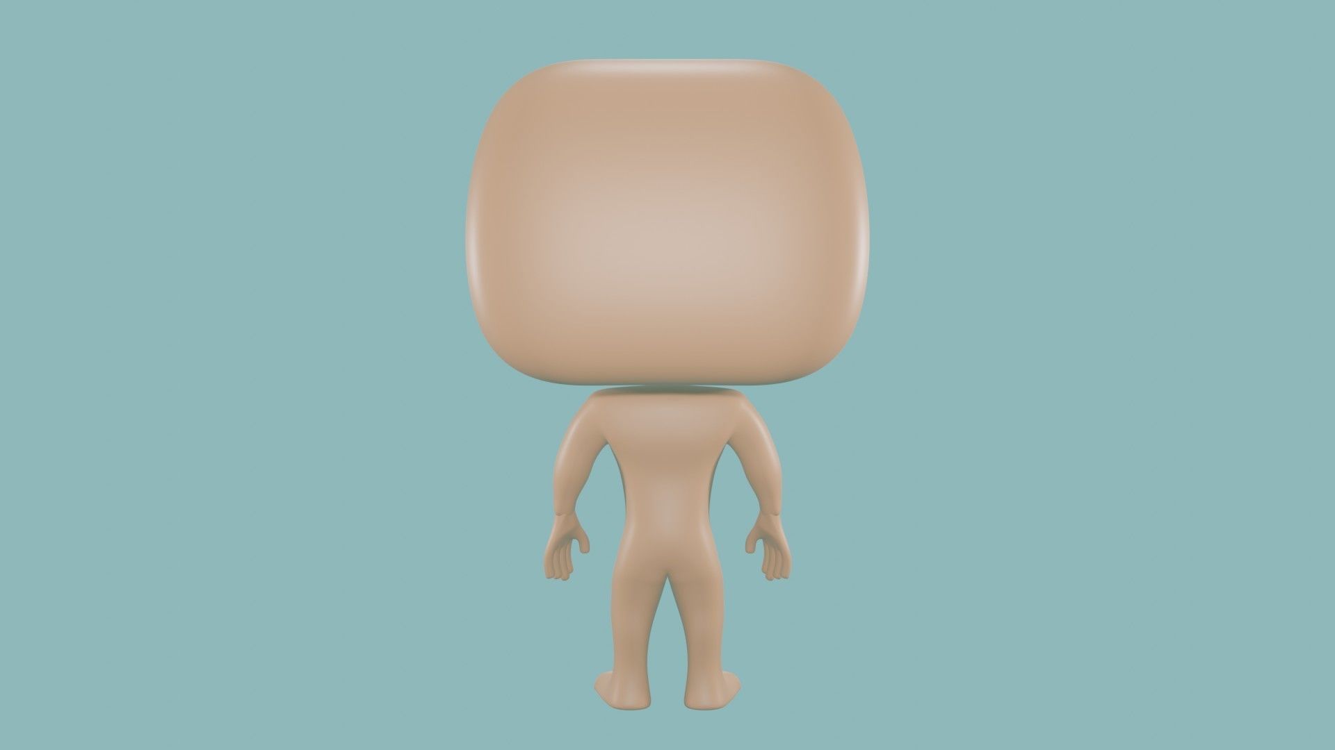 3D Basic male Body - Funko Style - DIY - printable model 3D model ...