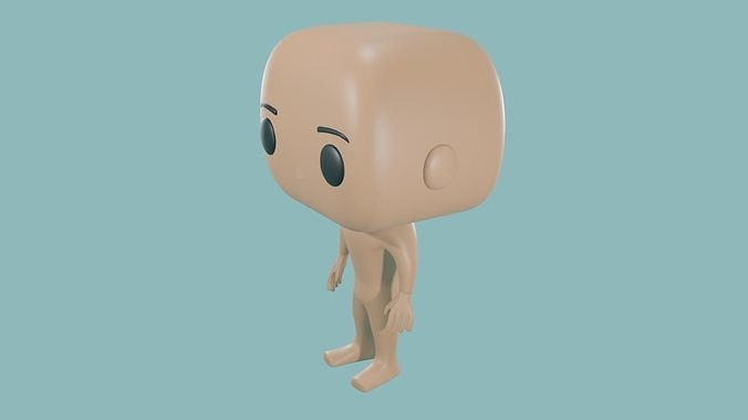 3D Basic male Body - Funko Style - DIY - printable model 3D model ...