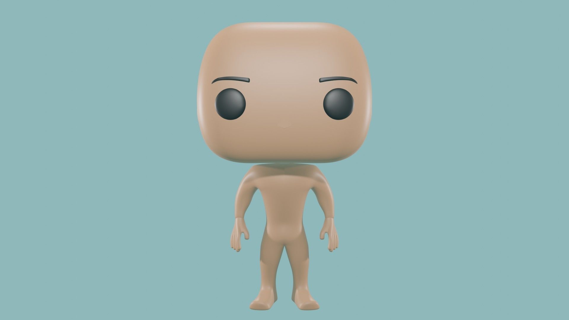 3D Basic male Body - Funko Style - DIY - printable model 3D model ...