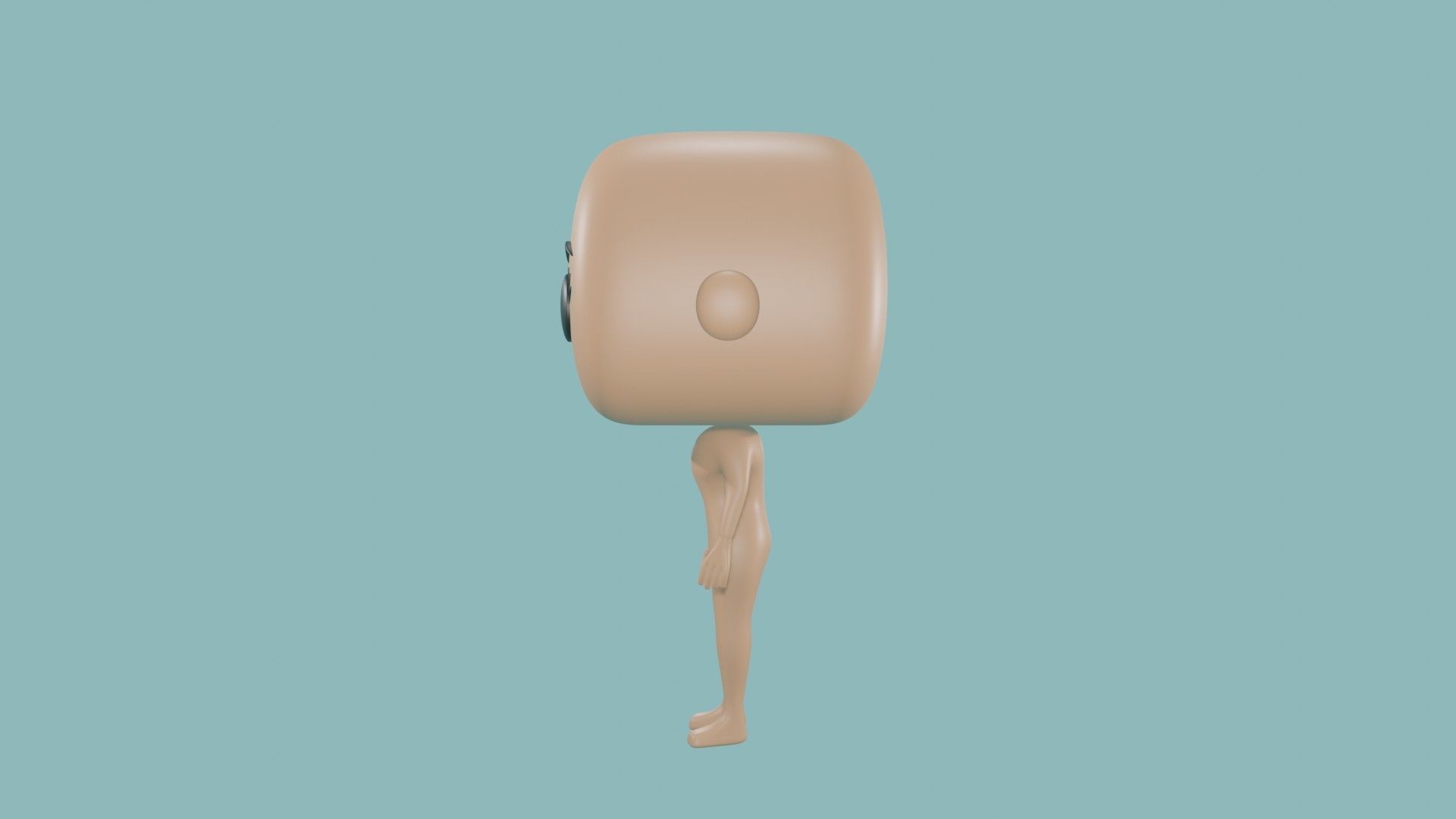 3D Basic female Body - Funko Style - DIY - printable model 3D model ...