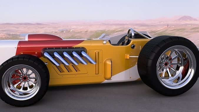 car racing retro vintage vehicles 3D model | CGTrader