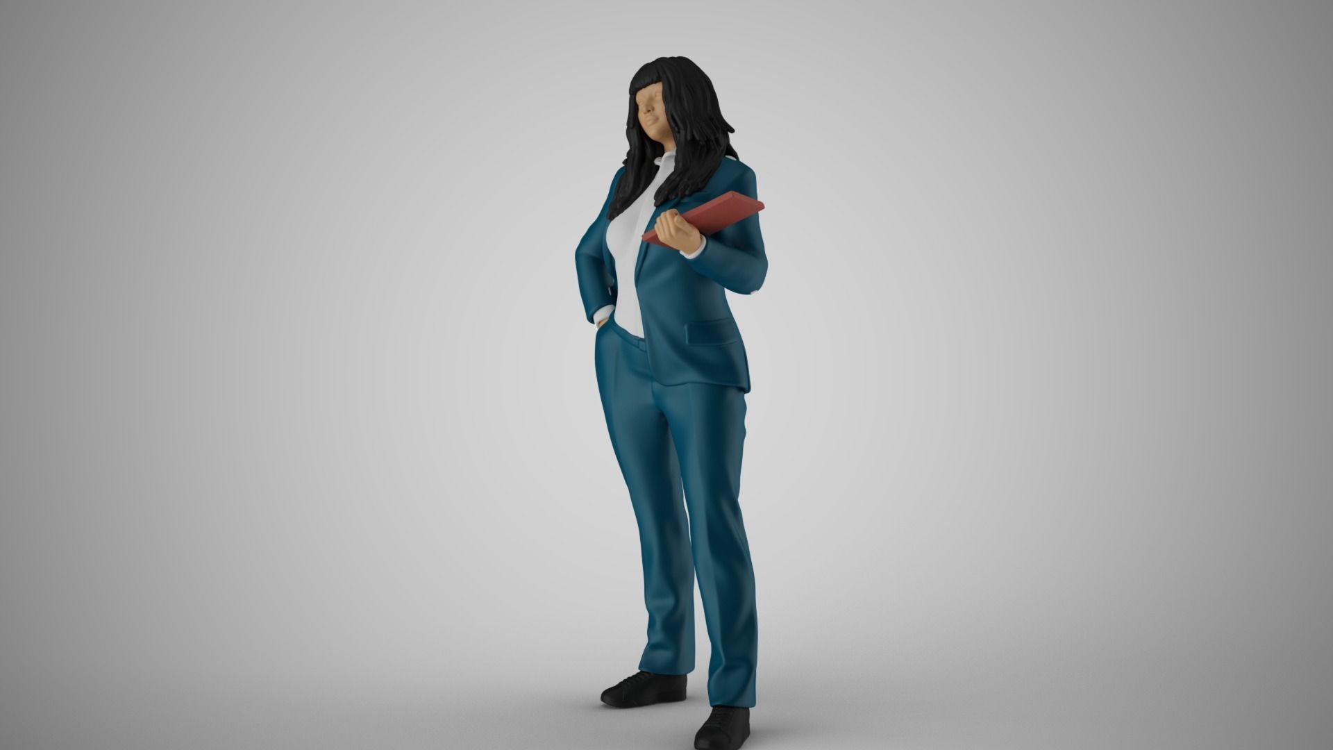 Woman Work Time 3D model 3D printable | CGTrader