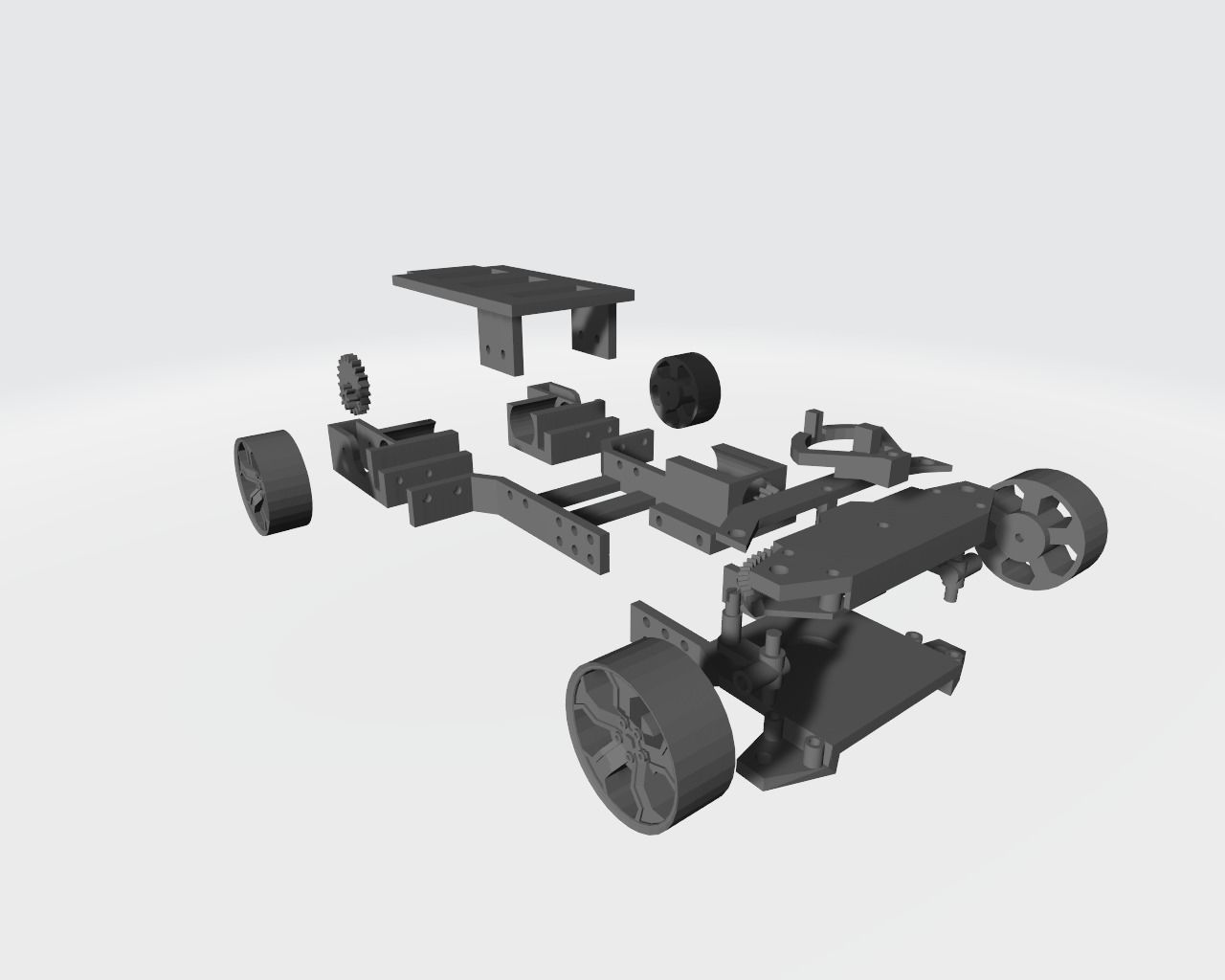 rc car base chassis 3D model 3D printable | CGTrader