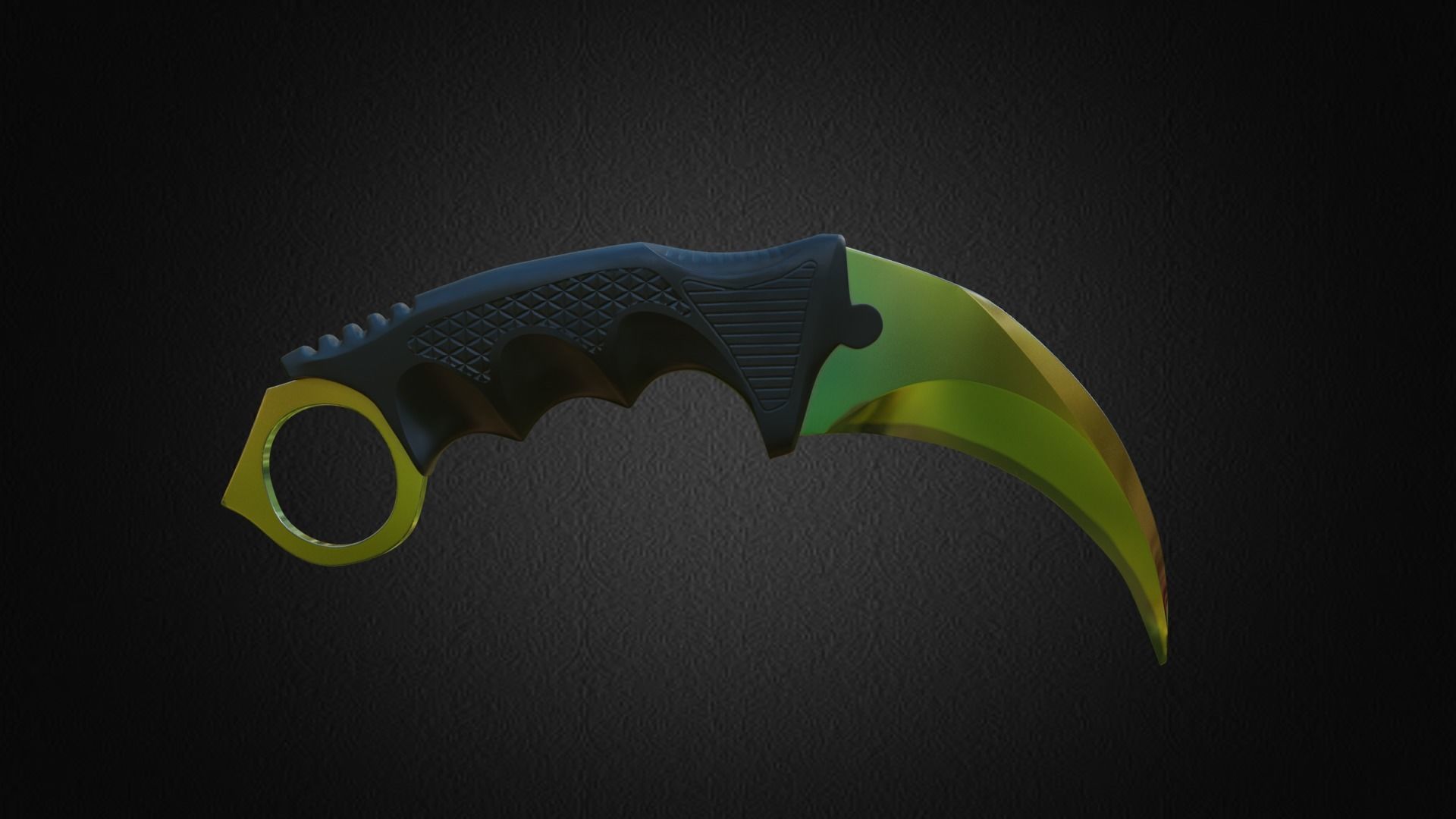 3D model Karambit knife CS GO VR / AR / low-poly | CGTrader