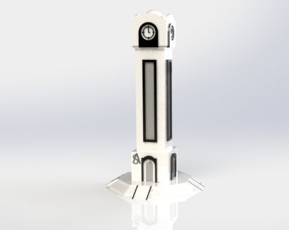 The clock tower of Homs City 3D model 3D printable | CGTrader