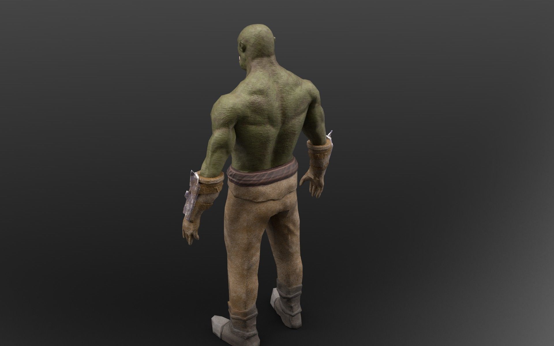 3D model Orc Warrior PBR 4k textures VR / AR / low-poly | CGTrader