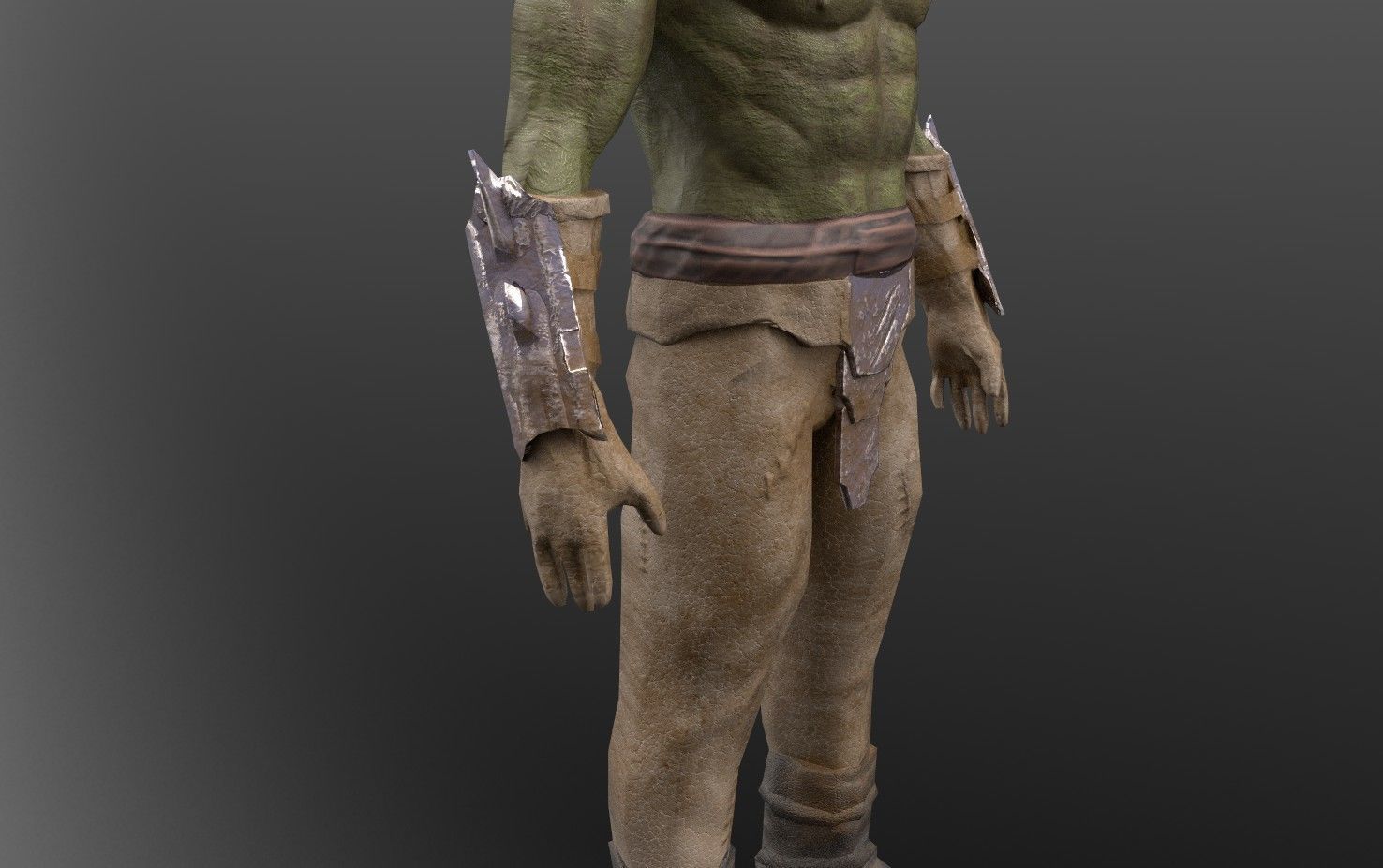 3D model Orc Warrior PBR 4k textures VR / AR / low-poly | CGTrader