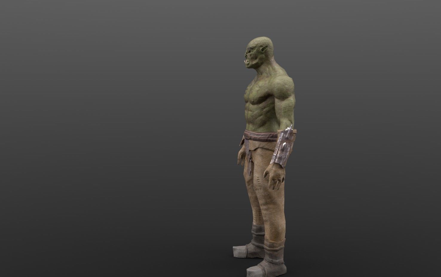 3D model Orc Warrior PBR 4k textures VR / AR / low-poly | CGTrader