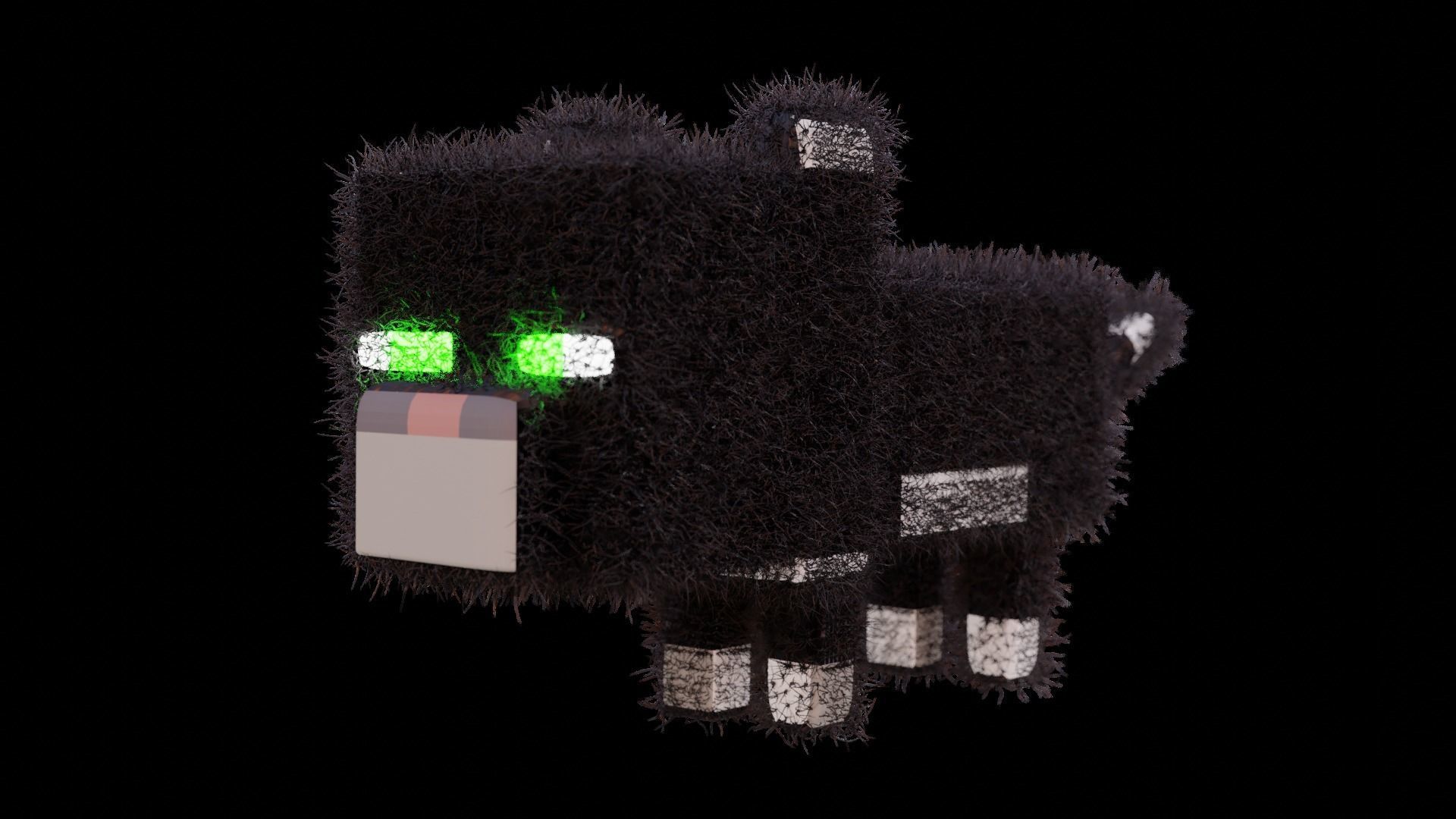3D model Minecraft Cat Low-Poly Model VR / AR / low-poly | CGTrader