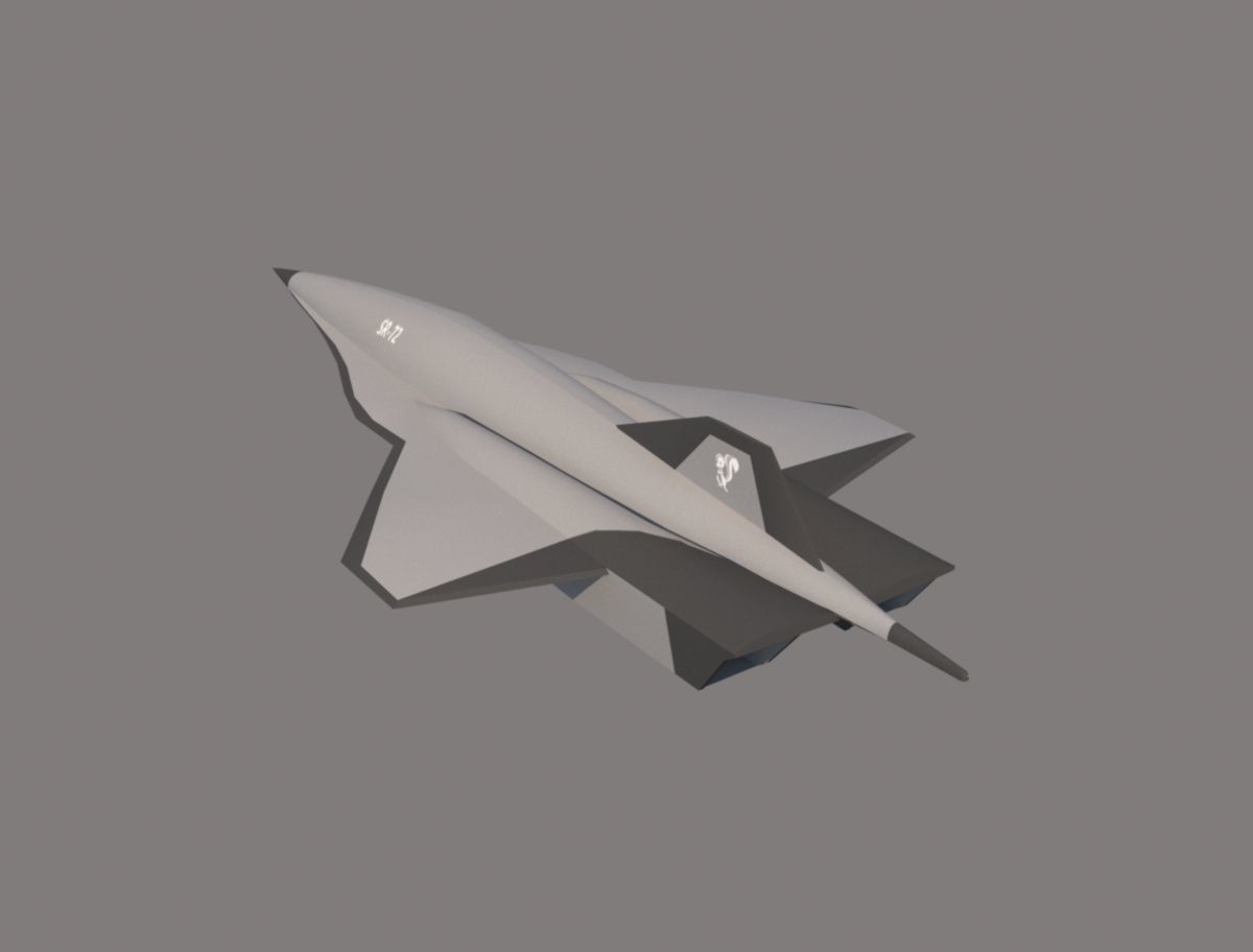 3D model SR-72 fighter jet VR / AR / low-poly | CGTrader