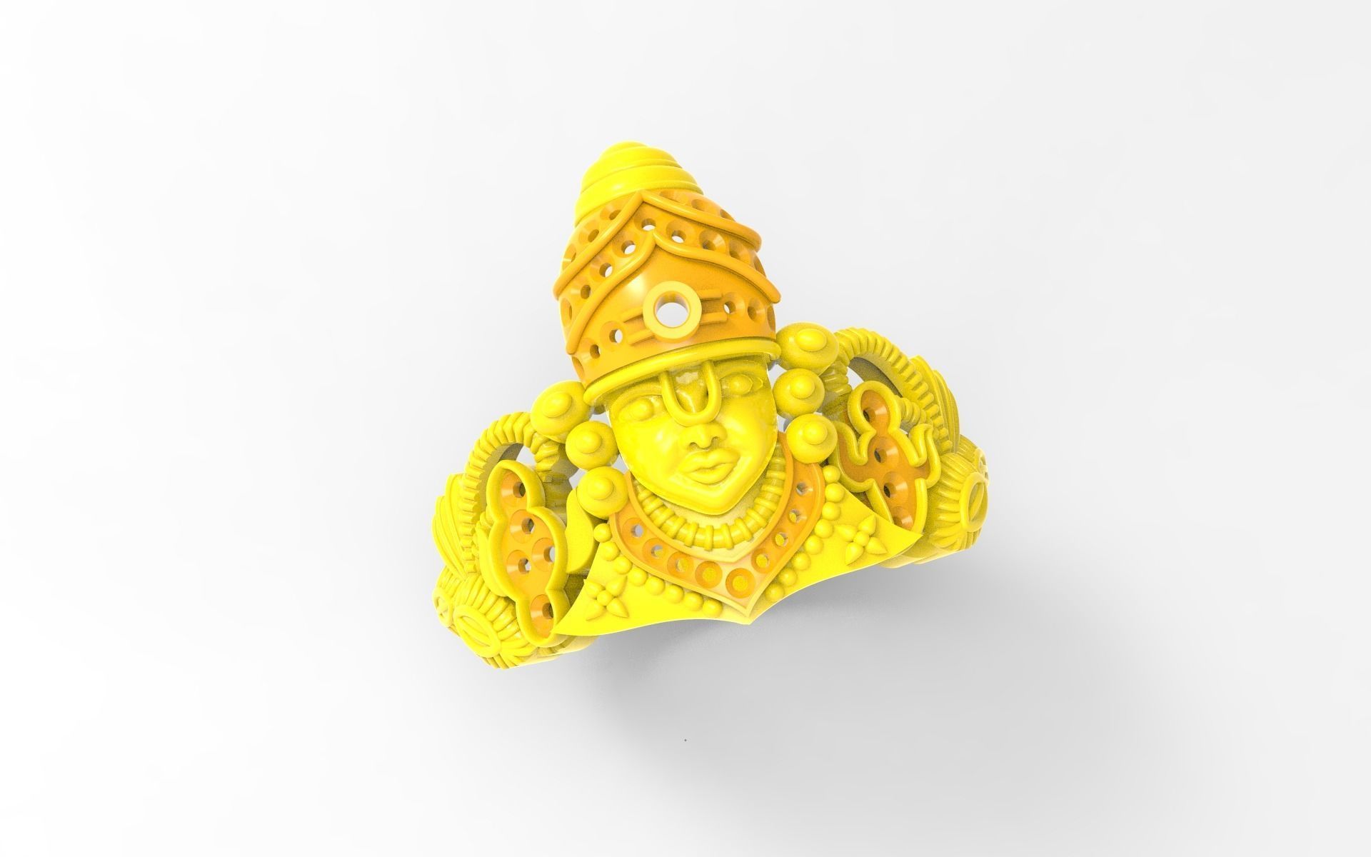 south new model Balaji ring 3D model 3D printable | CGTrader