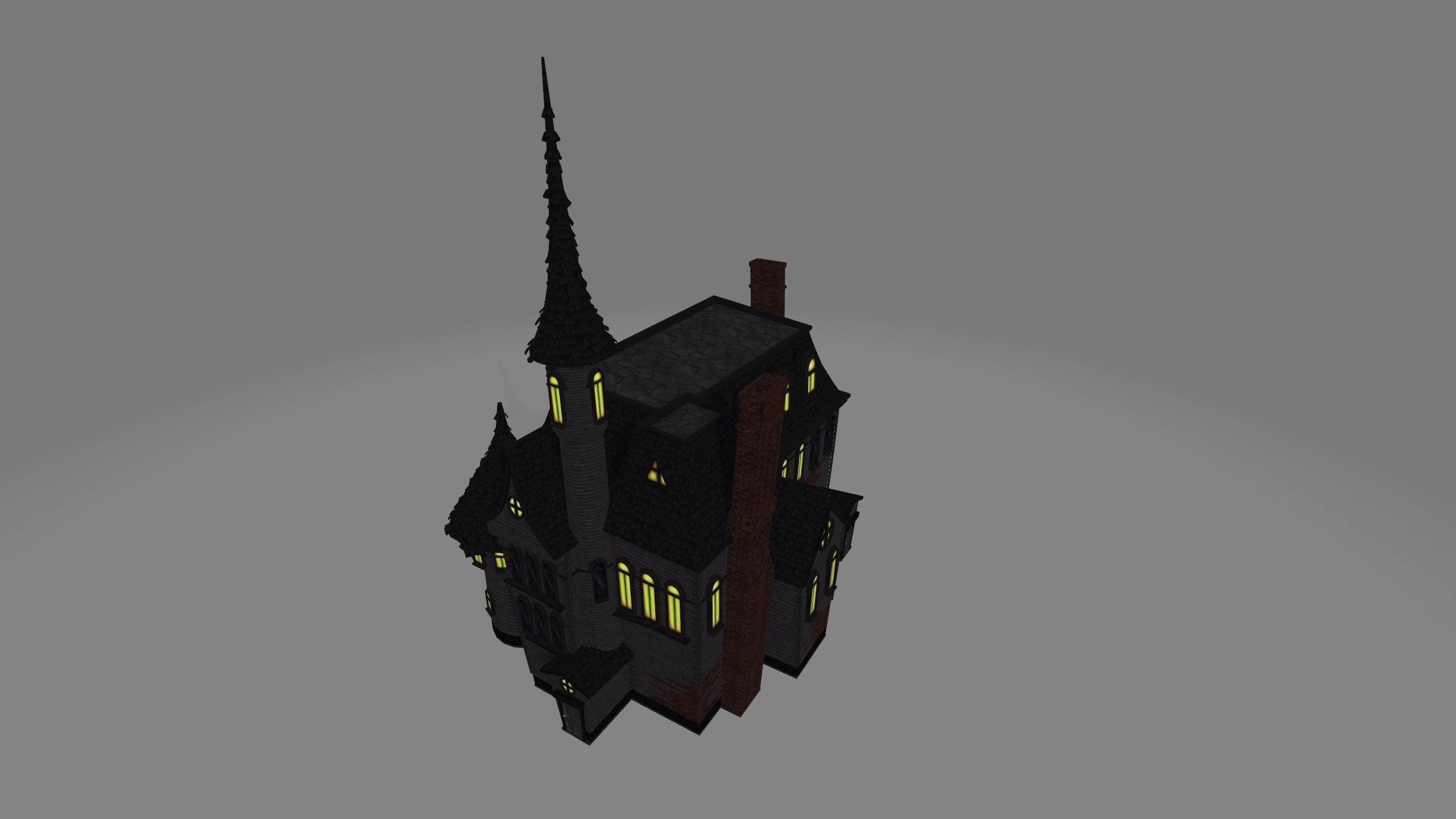 3D model haunted house VR / AR / low-poly | CGTrader