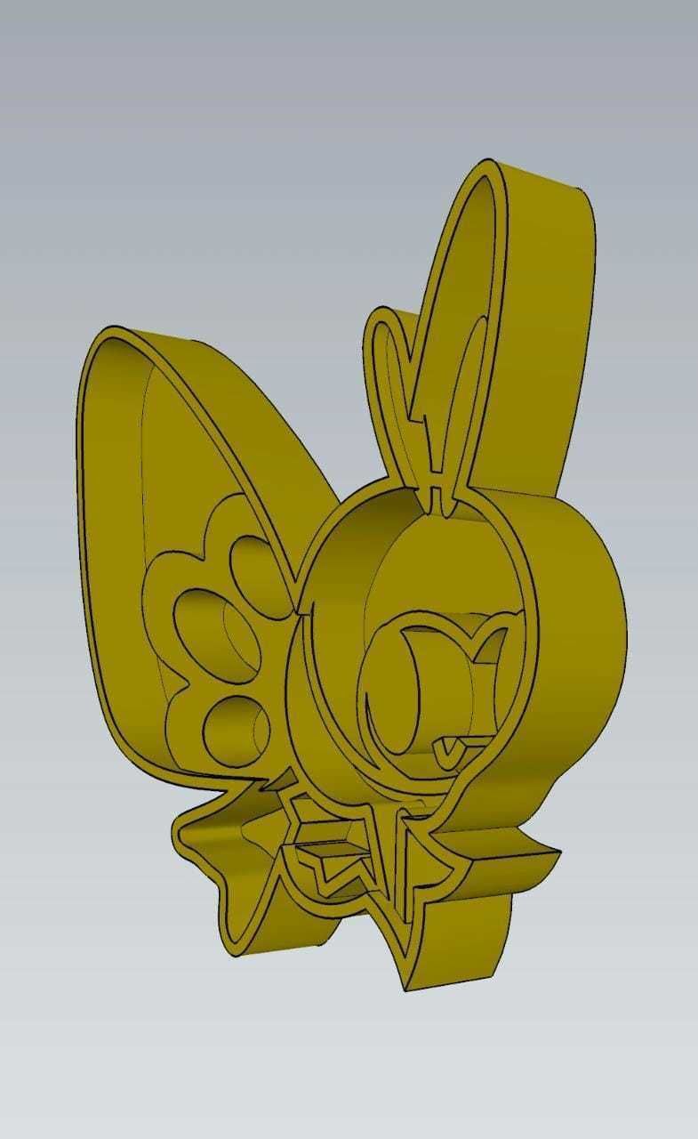 Amazing Pokemon Ribombee Cookie Cutter Stamp Cake Decorating 3D model animated | CGTrader