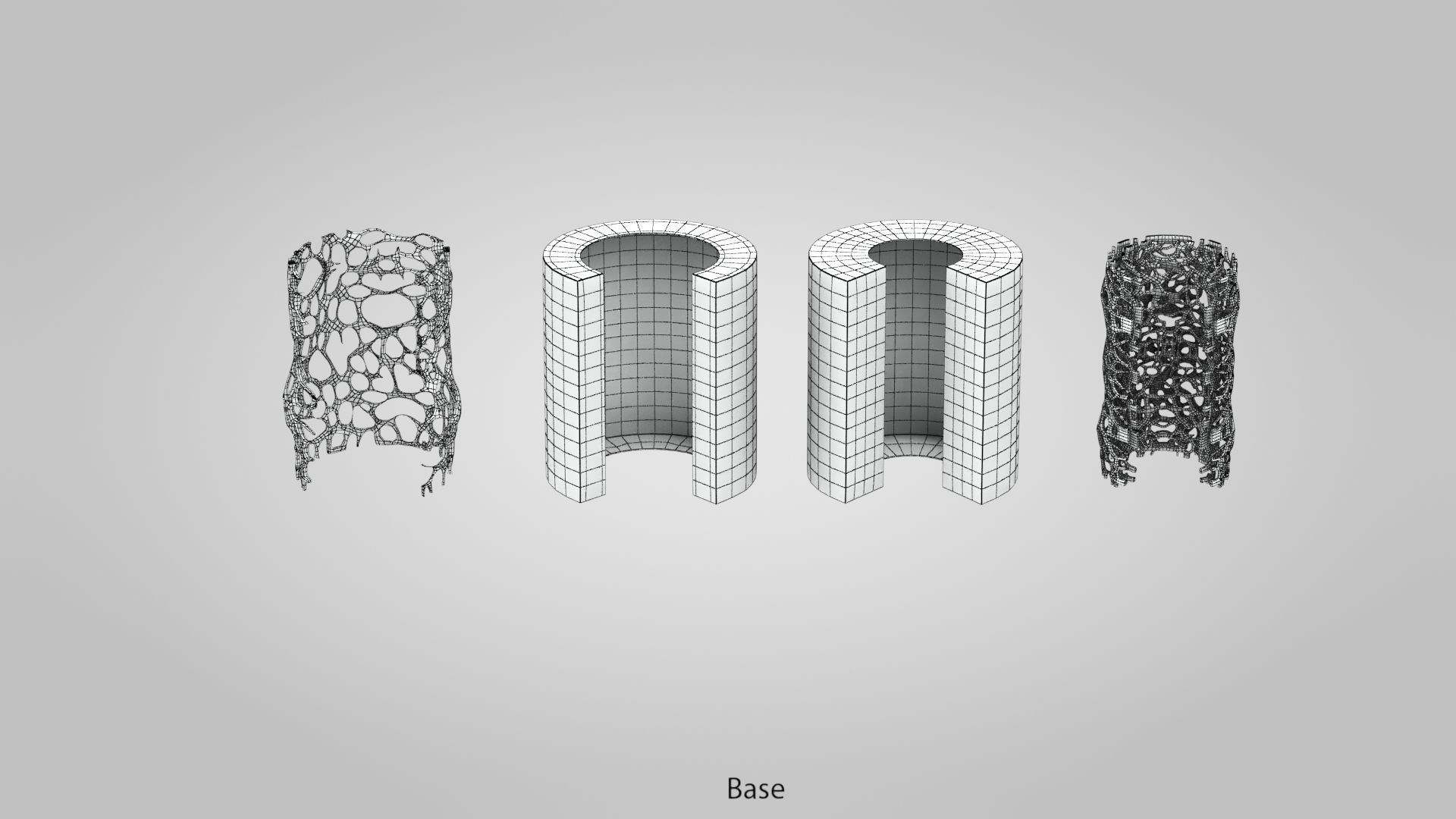 Healthy and Osteoporotic Bone Section 3D model | CGTrader