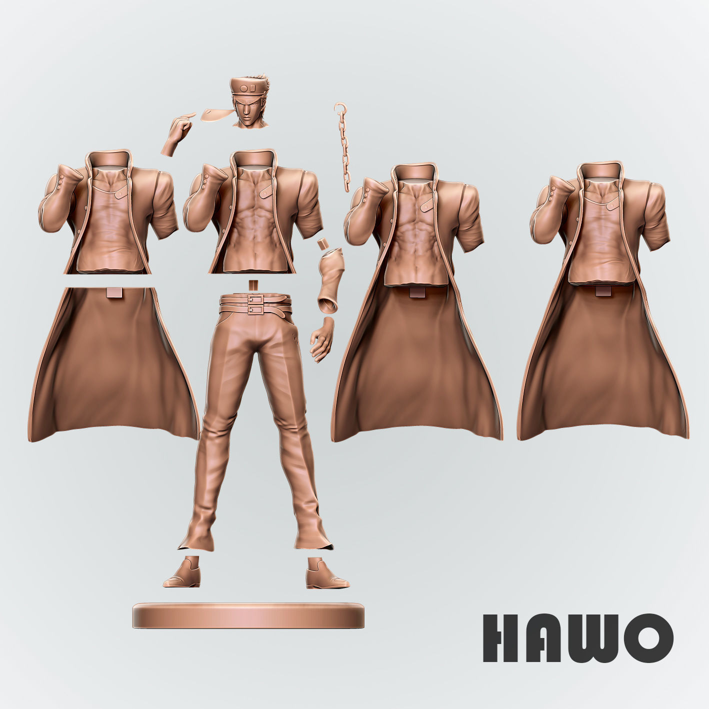 Jonathan Joestar 3d Model 3d Printable Cgtrader