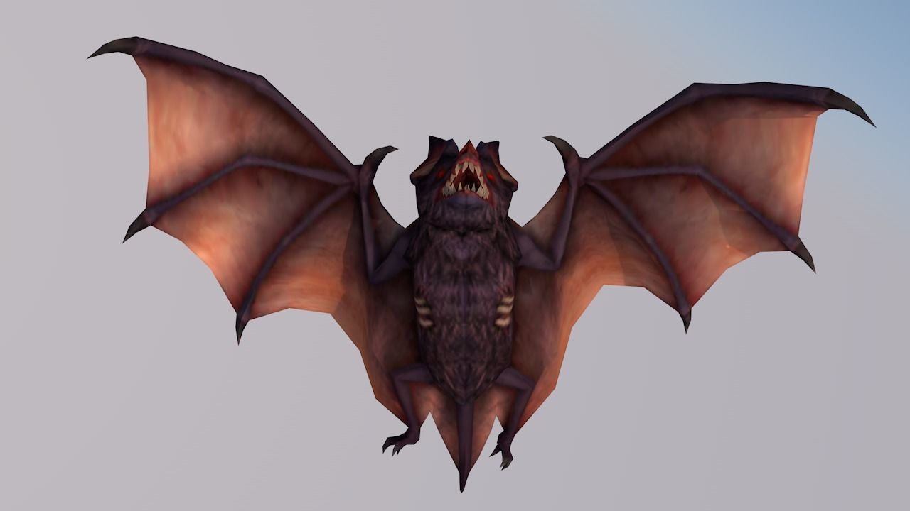 3D model bat animations VR / AR / low-poly | CGTrader