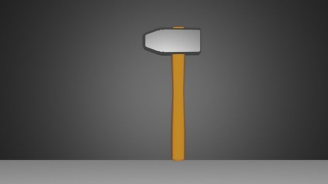 Simple Hammer Low Poly free 3D model | CGTrader
