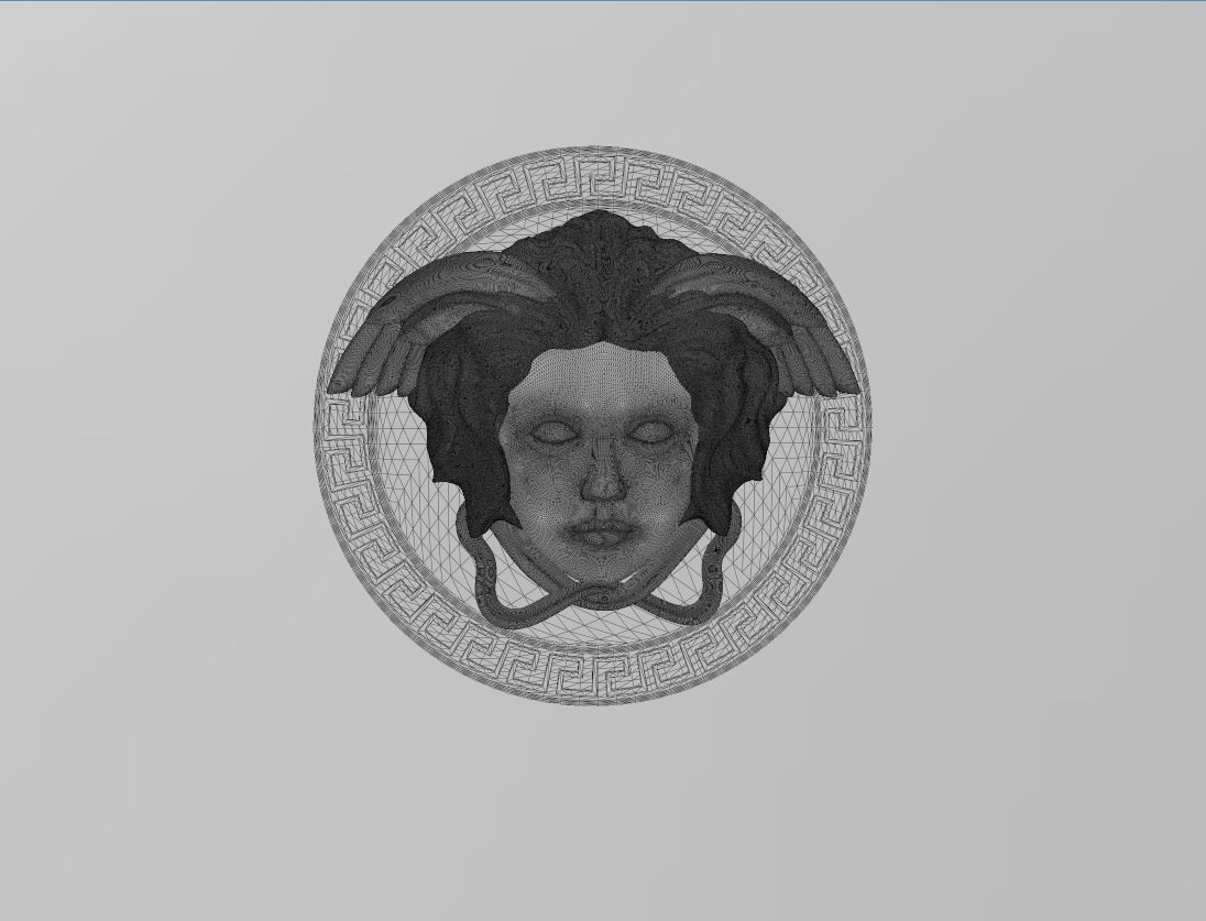 versace medallion 3d 3D model 3D printable | CGTrader