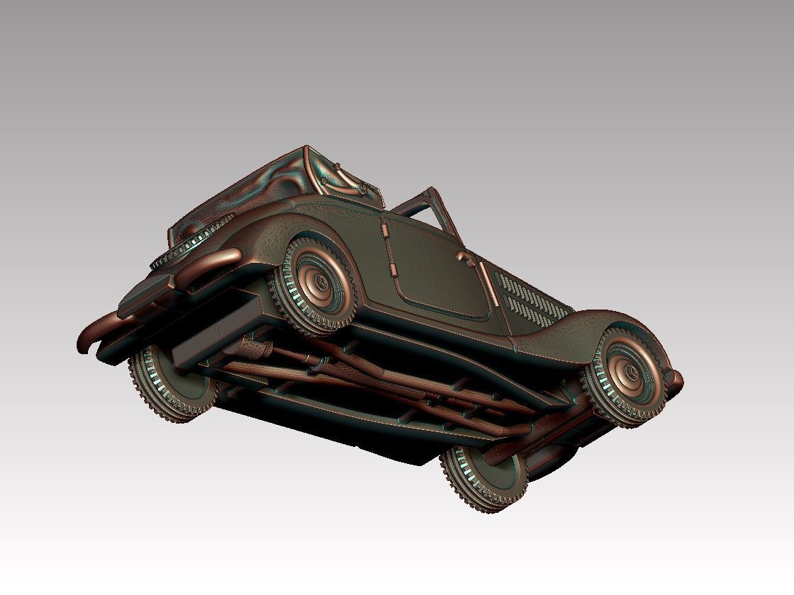 car and driver 3D model 3D printable | CGTrader