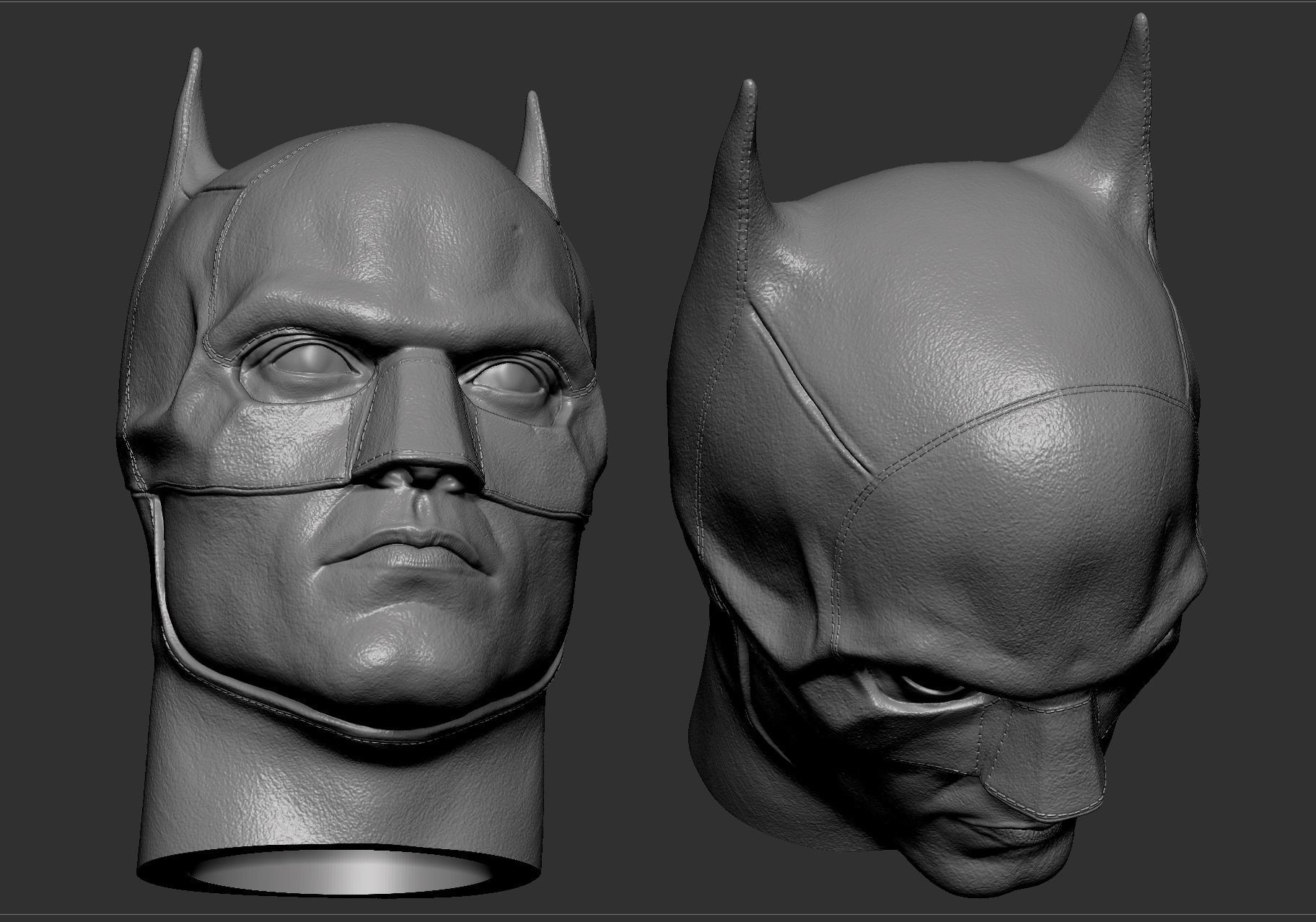 Batman Head-Mask- Robert Pattinson 3D model 3D printable | CGTrader