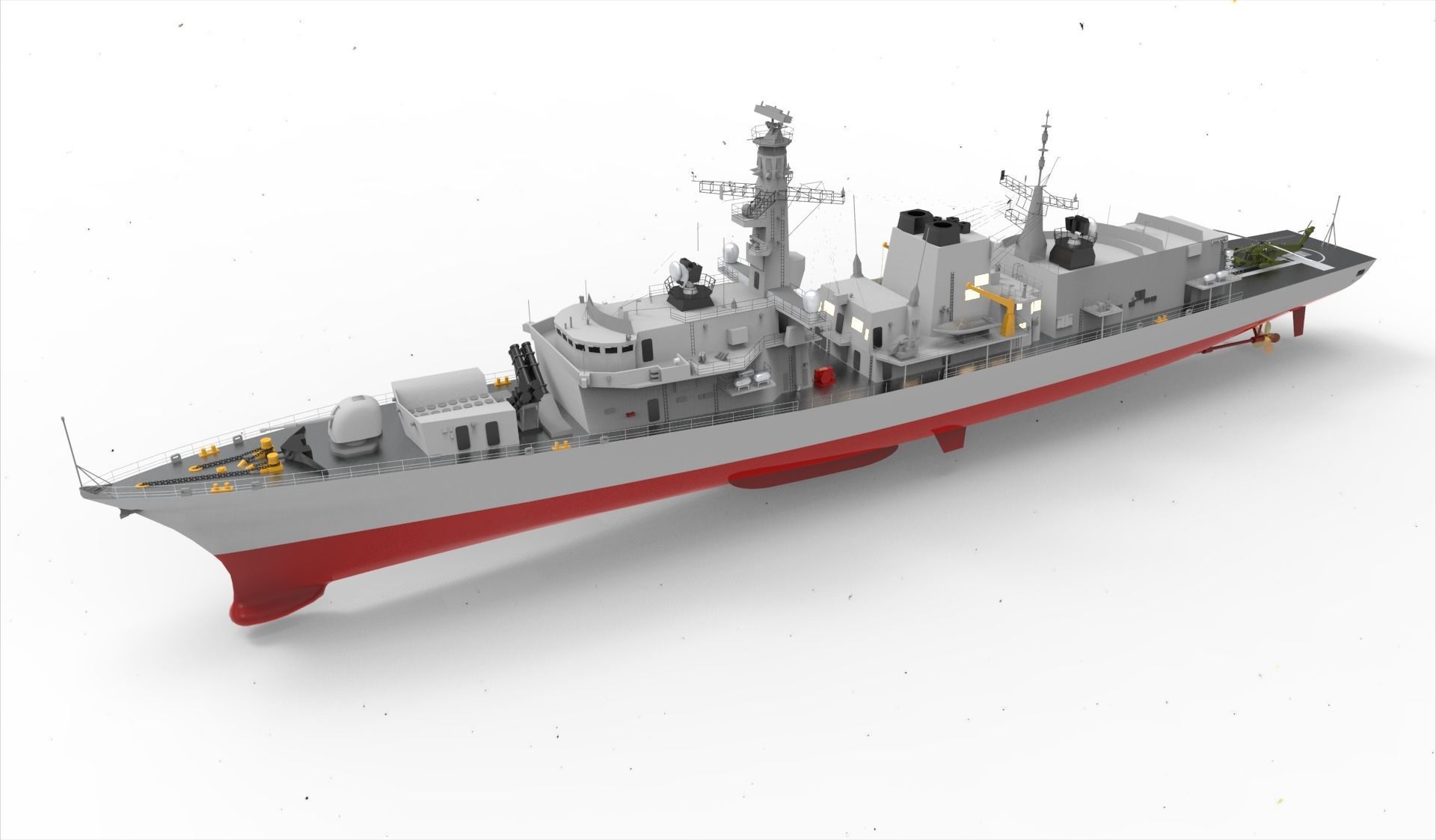 Frigate type 23 3D model 3D printable | CGTrader