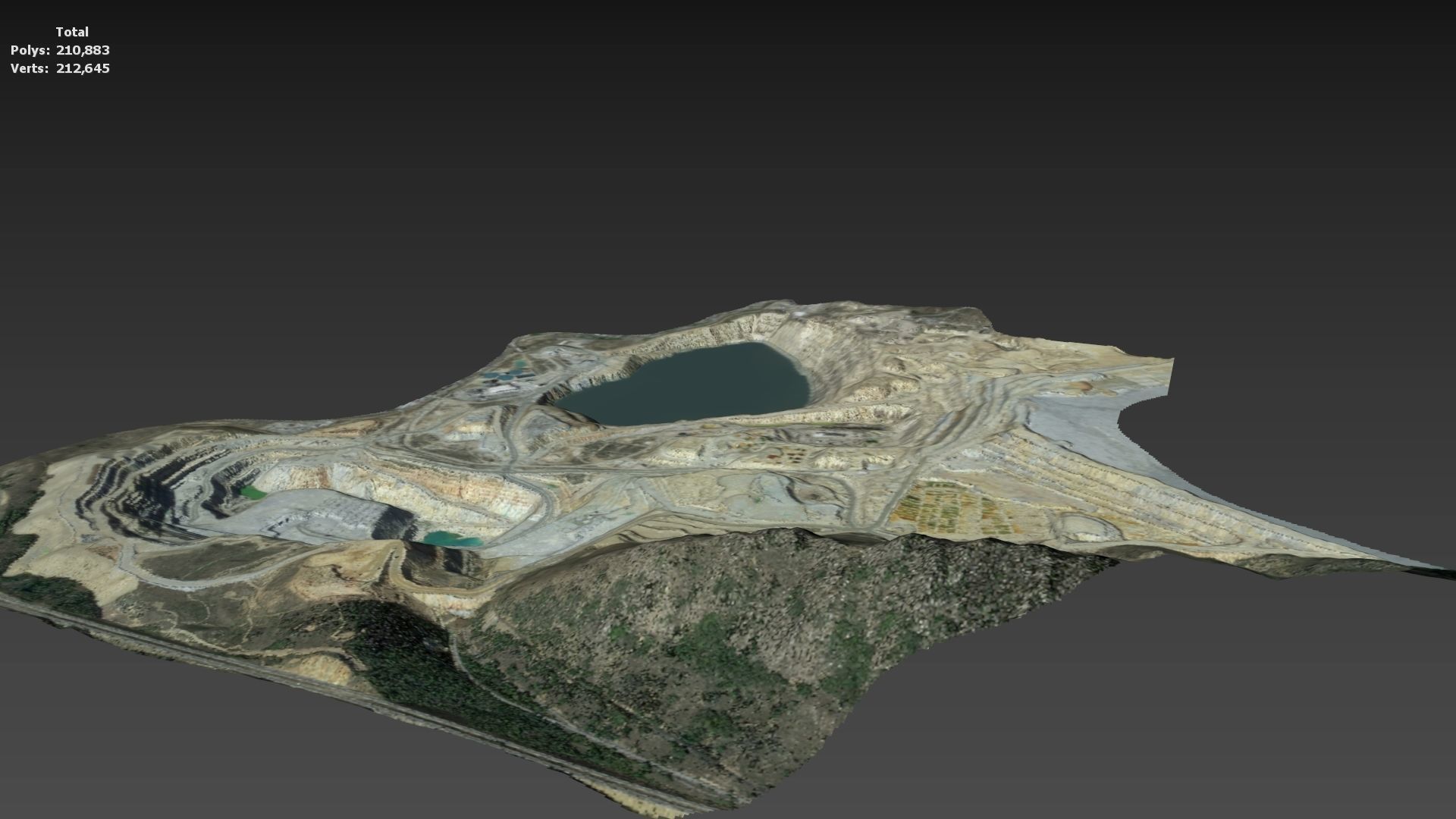 Opencast Mine Silver Bow Creek 3D model | CGTrader