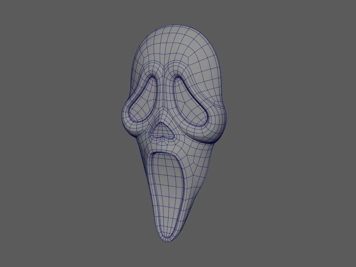 3D model Scream - Ghost Face Mask VR / AR / low-poly | CGTrader