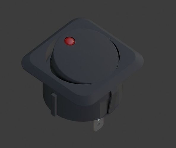 3D Switch rocker with light 3D model | CGTrader