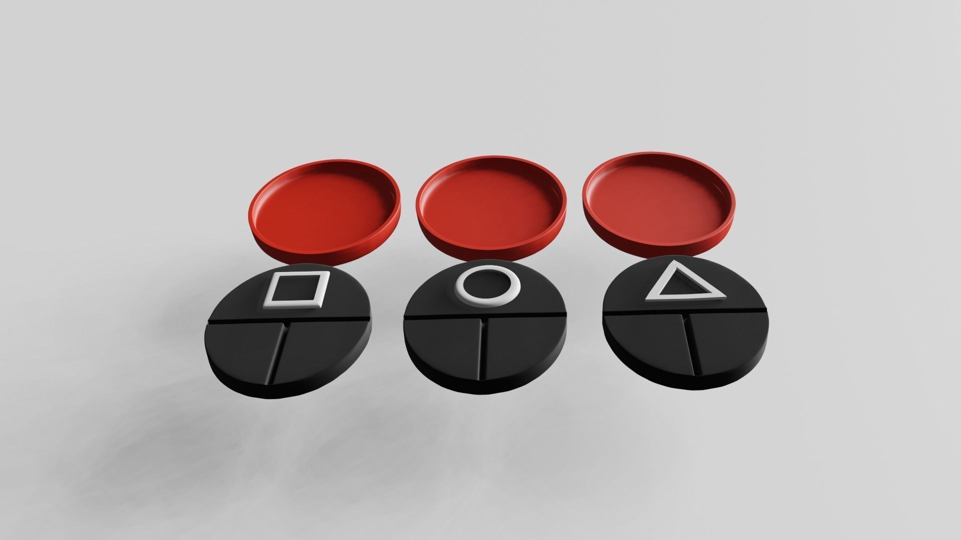 squid game keychains 3D model 3D printable | CGTrader