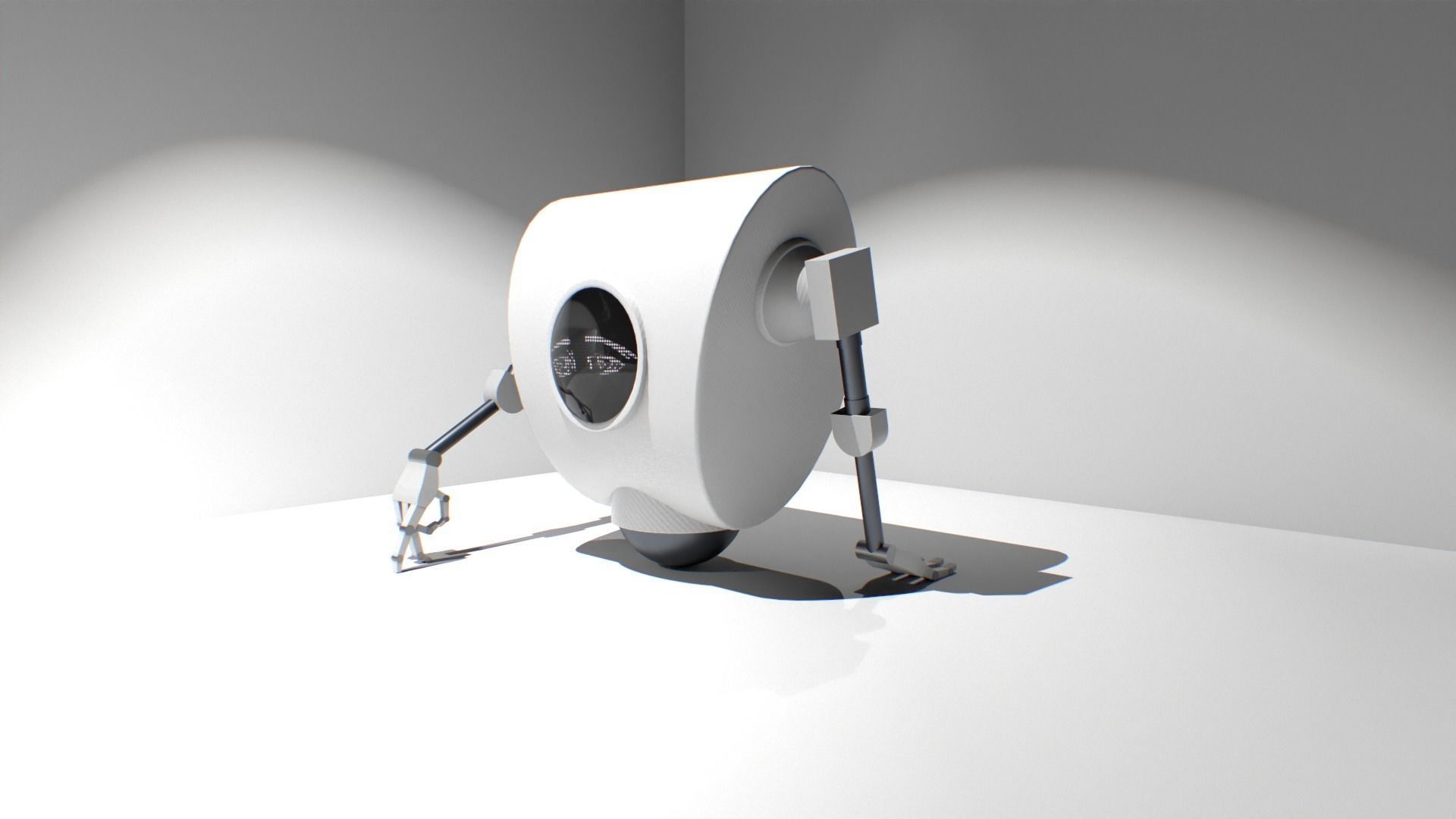 Robot named Rob carbon 3D model | CGTrader