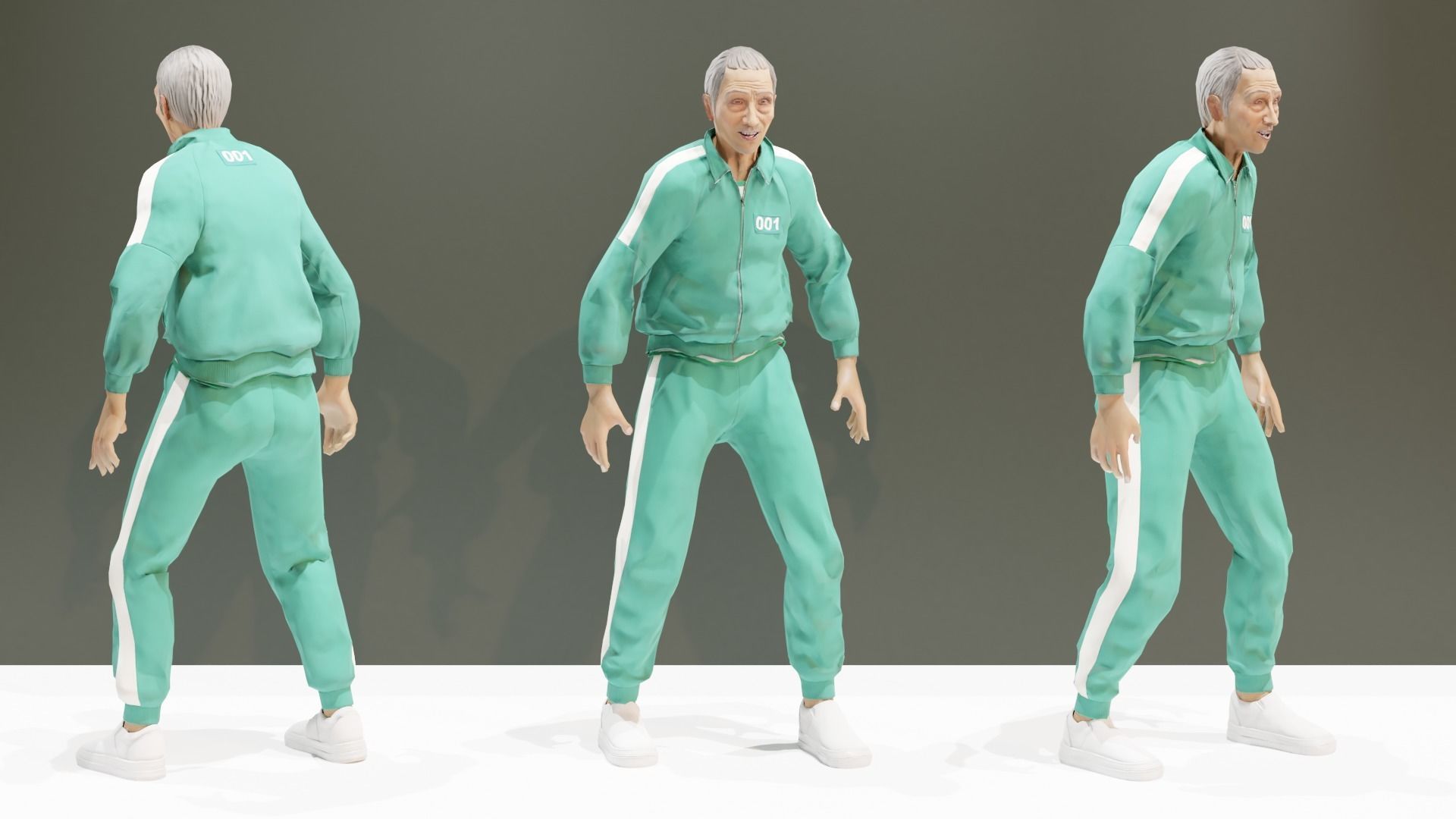 3D model Oh Ilnam Squid game VR / AR / low-poly | CGTrader