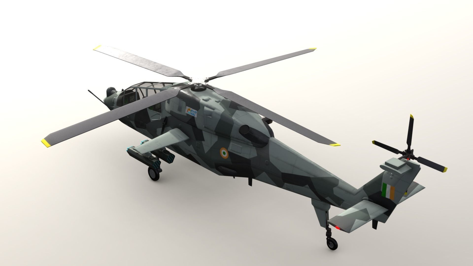 3D model HAL Light Combat Helicopter LCH VR / AR / low-poly | CGTrader
